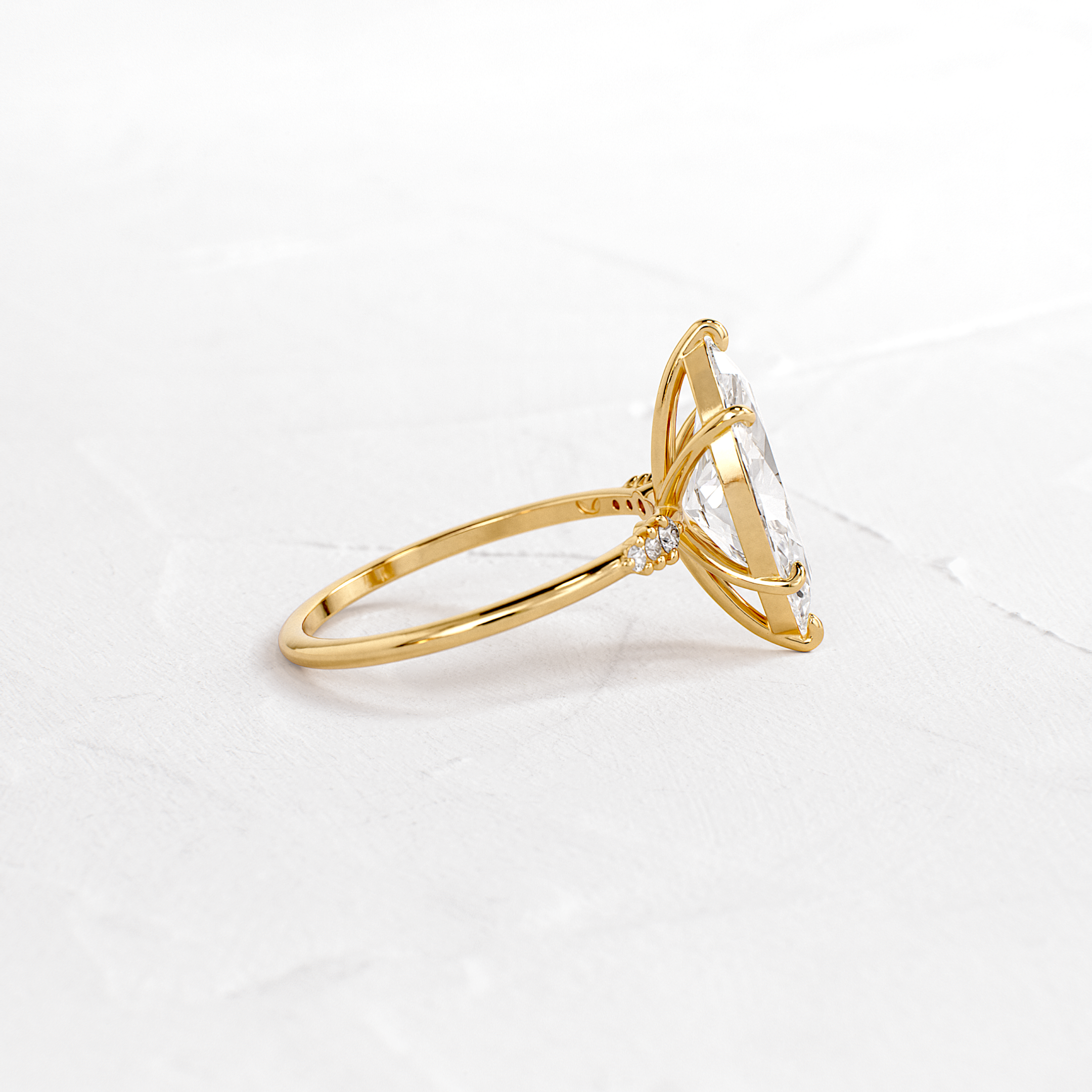 Poppy Seed Ring, Marquise Cut | Handcrafted Diamond Engagement Ring ...