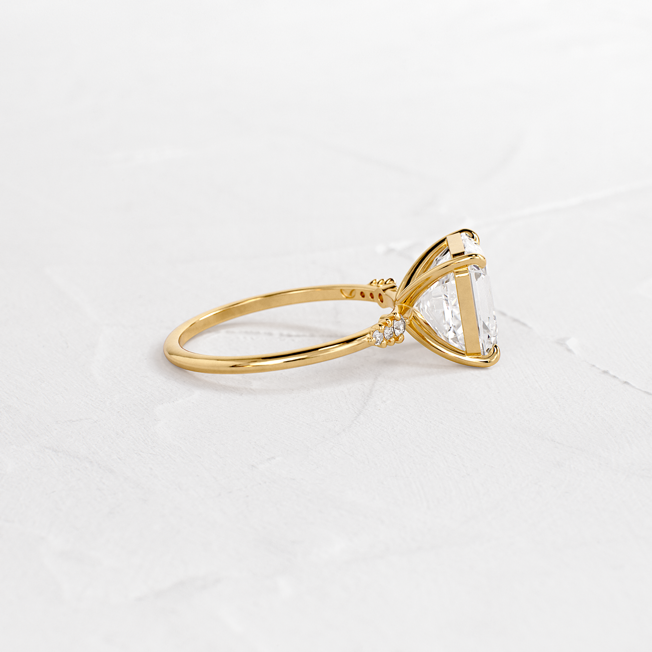 Poppy Seed Ring, Asscher Cut | Handcrafted Diamond Engagement Ring ...