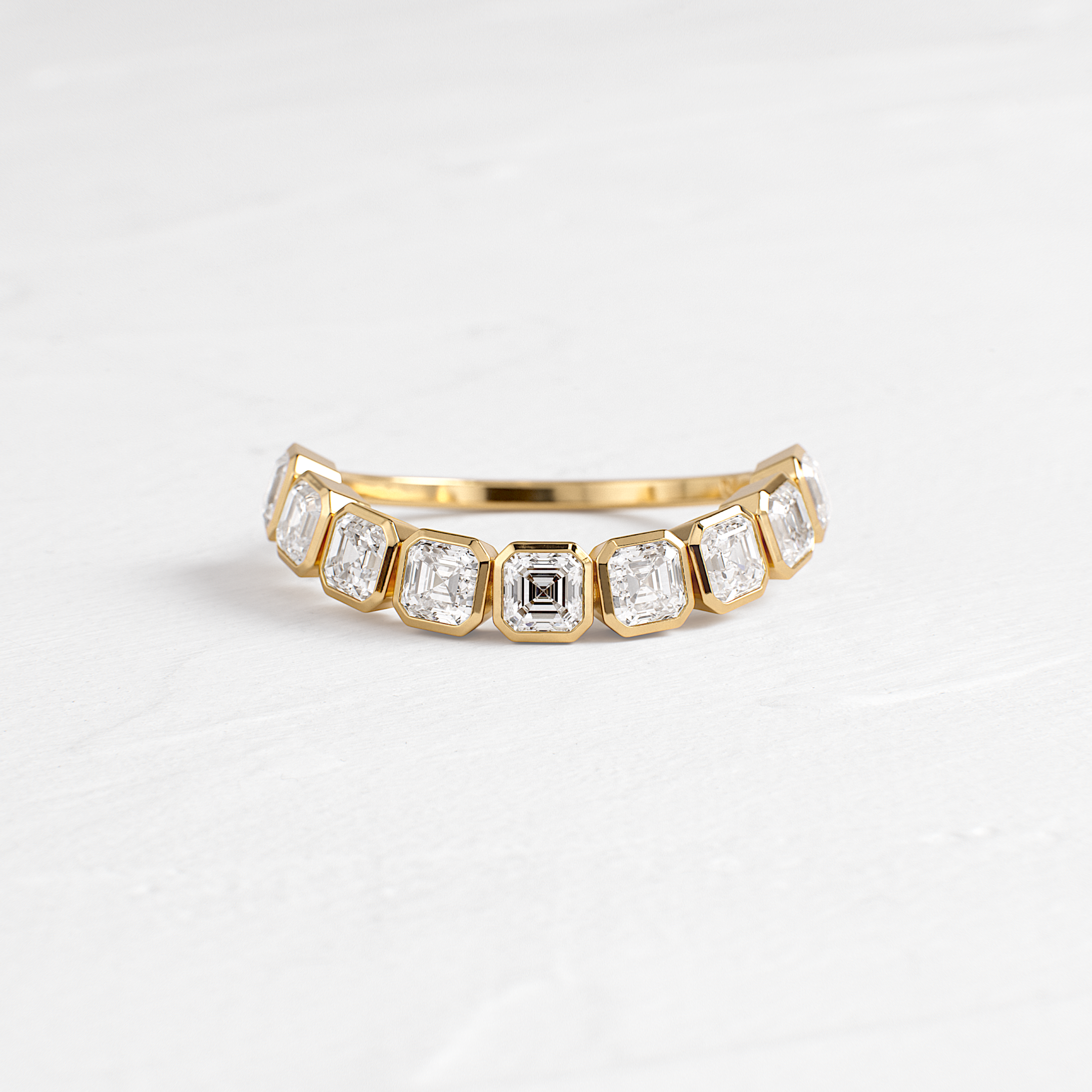 Arc Band in Asscher | Melanie Casey Jewelry