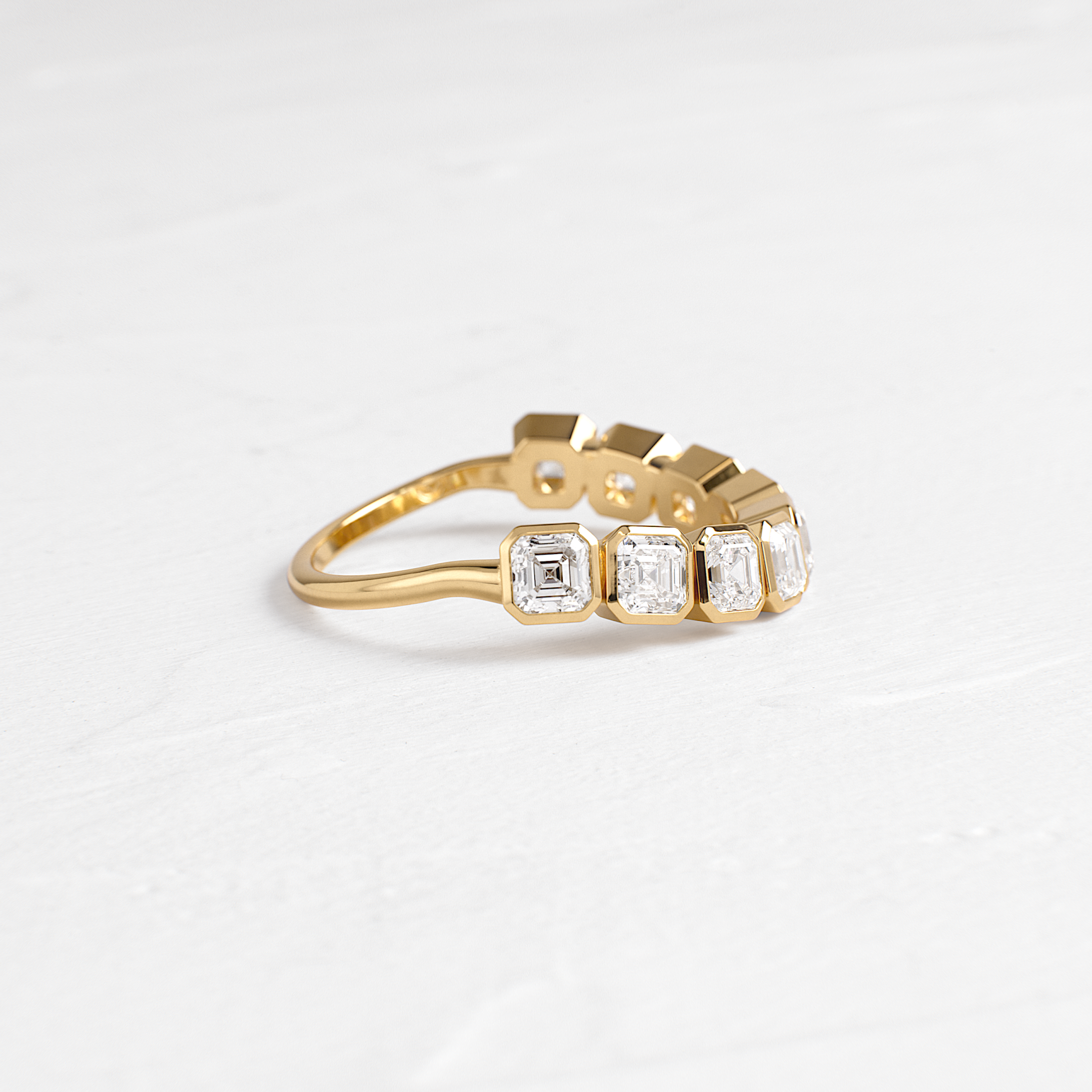 Arc Band in Asscher | Melanie Casey Jewelry