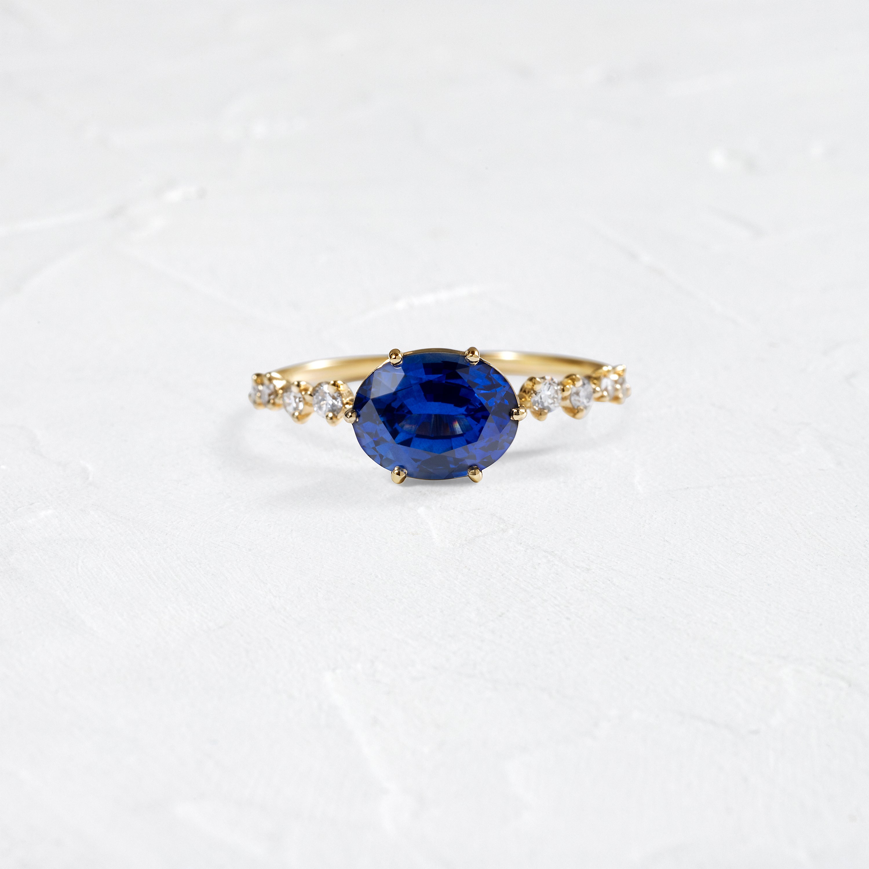 Tinsel Ring, 1.89ct. Blue Sri Lanka Sapphire - Melanie Casey