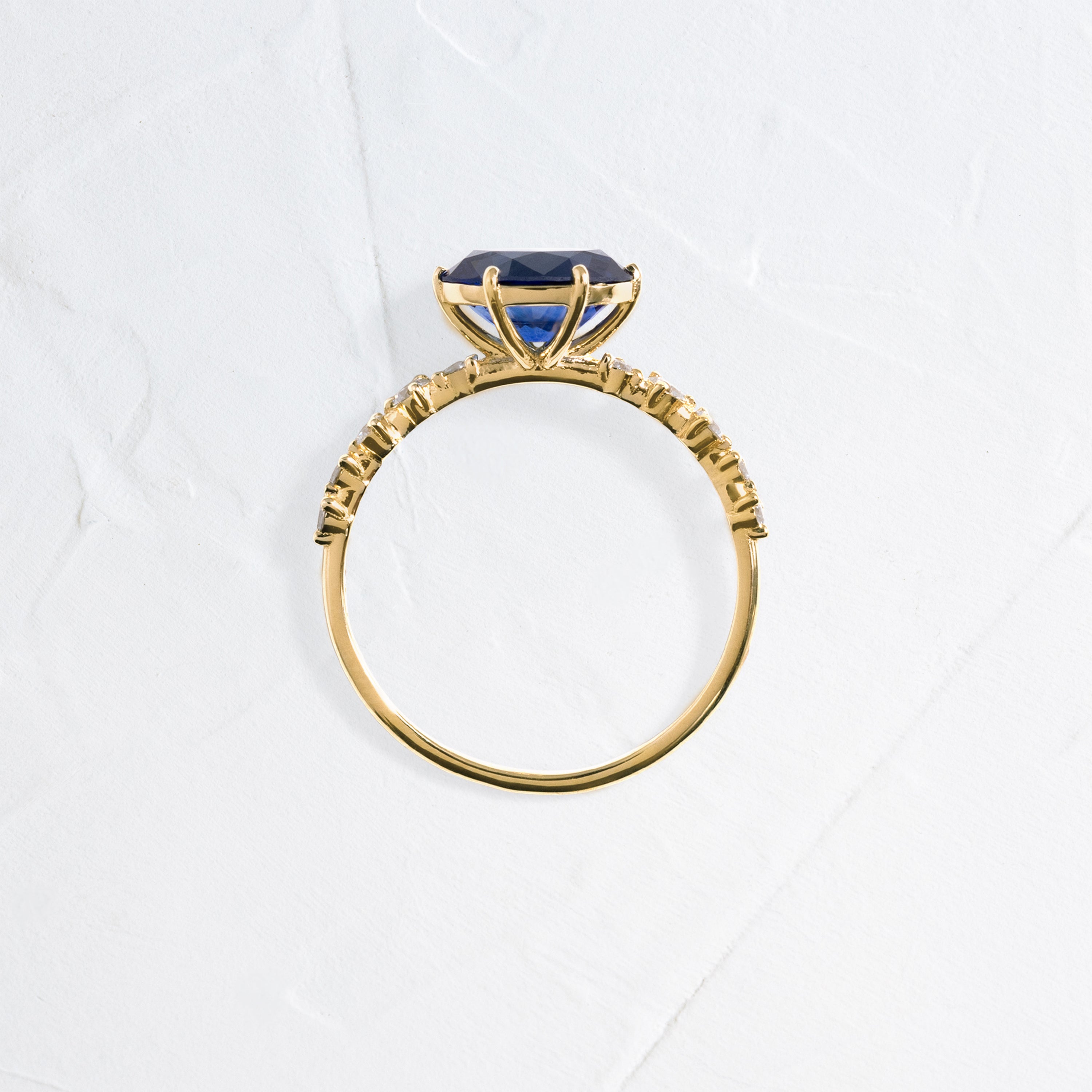 Tinsel Ring, 1.89ct. Blue Sri Lanka Sapphire - Melanie Casey