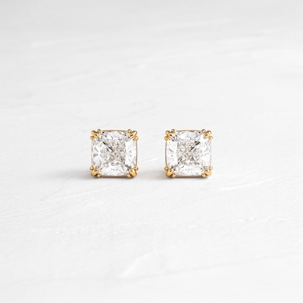 large square stud earrings