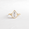 Bezel Snowdrift Ring, Pear Cut | Melanie Casey Jewelry