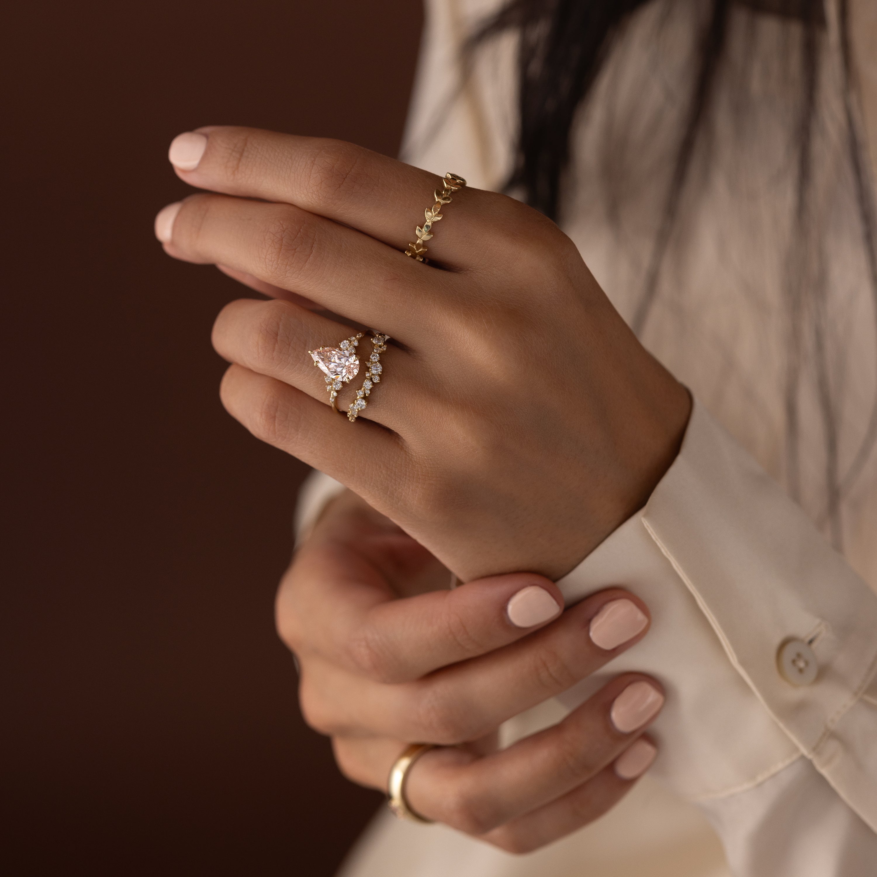 Snowdrift Ring, 1.77ct. Lab-Grown Pink Diamond | Melanie Casey Fine Jewelry