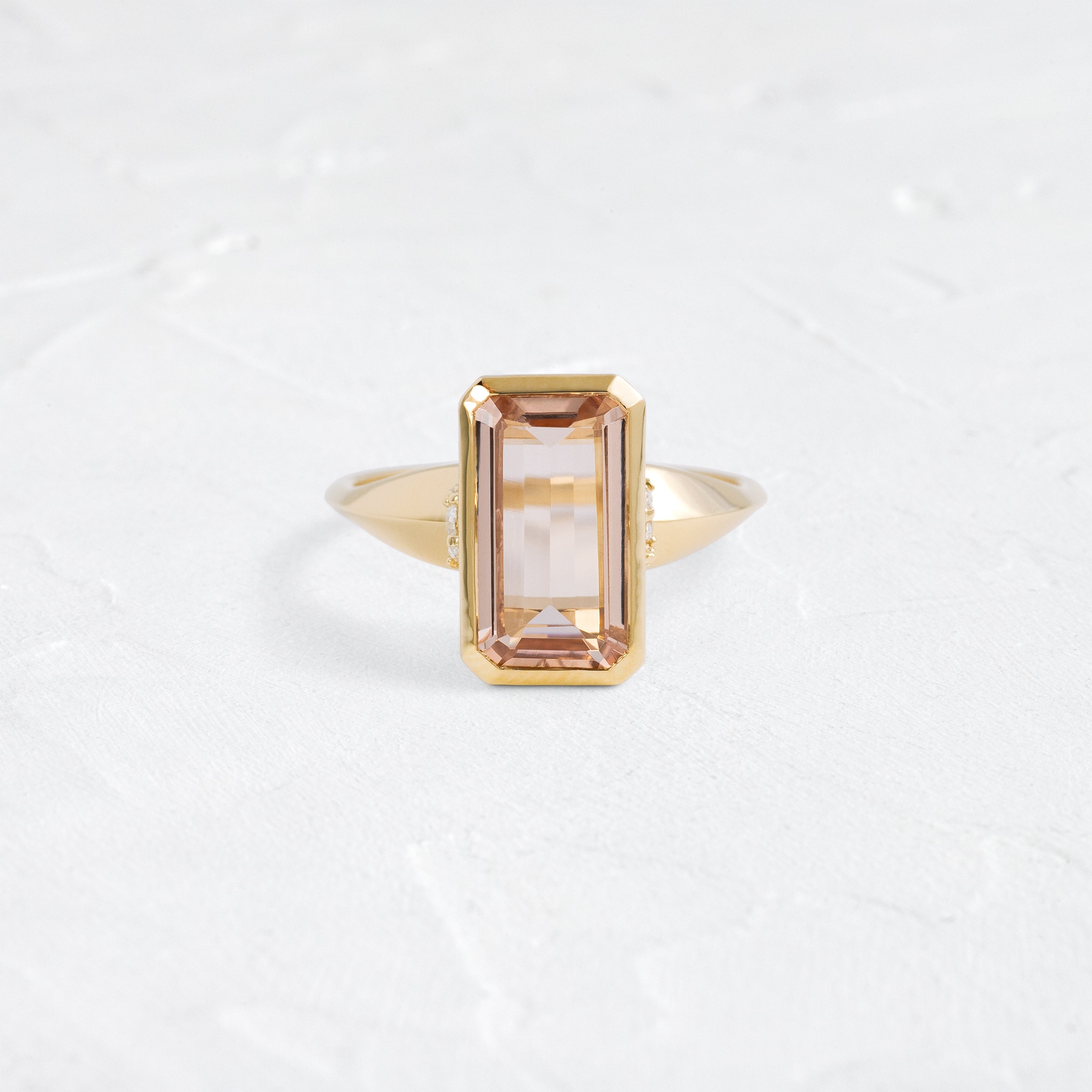 Elixir Ring, 2.95ct. Light Pink Morganite | Melanie Casey Jewelry