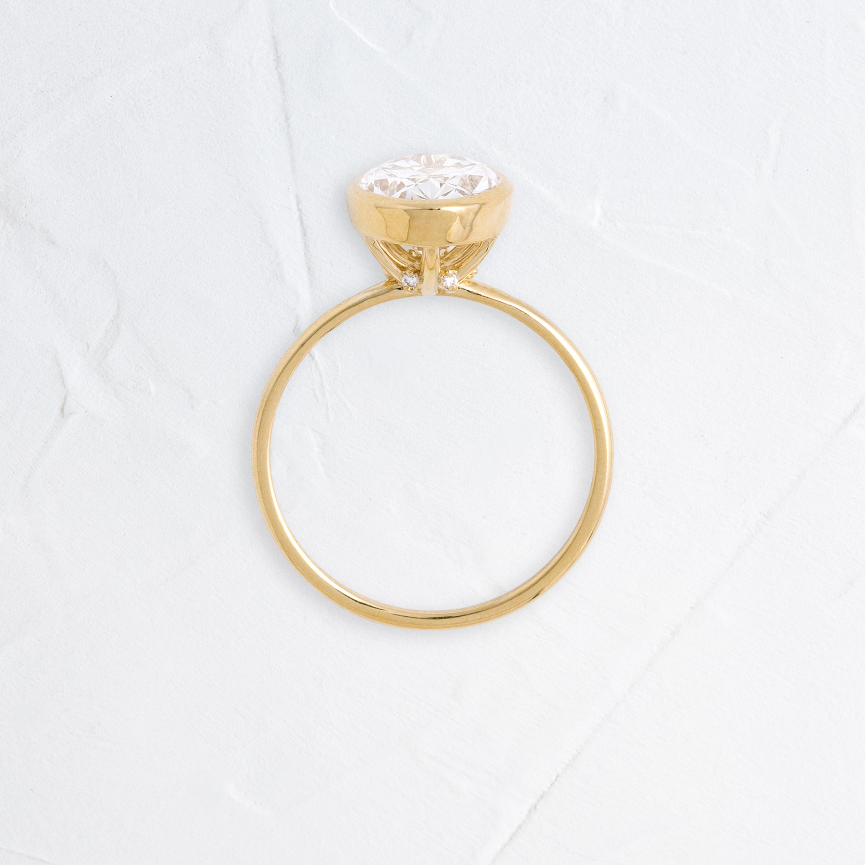 Formation Ring, 3.17ct. Lab-Grown North-South Oval Cut - Melanie Casey