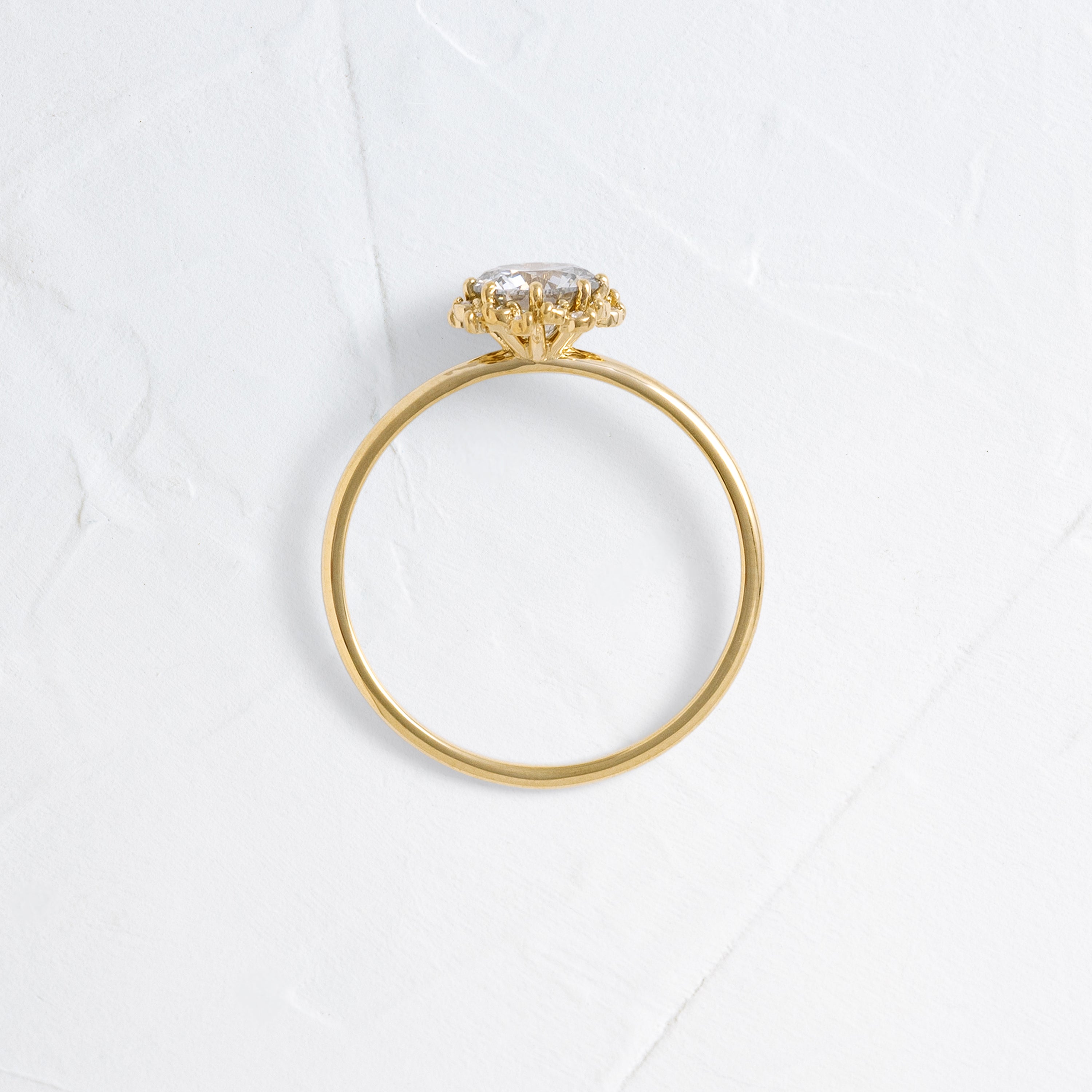 Sapling Ring, 0.7ct. Natural Faint Gray Diamond | Melanie Casey