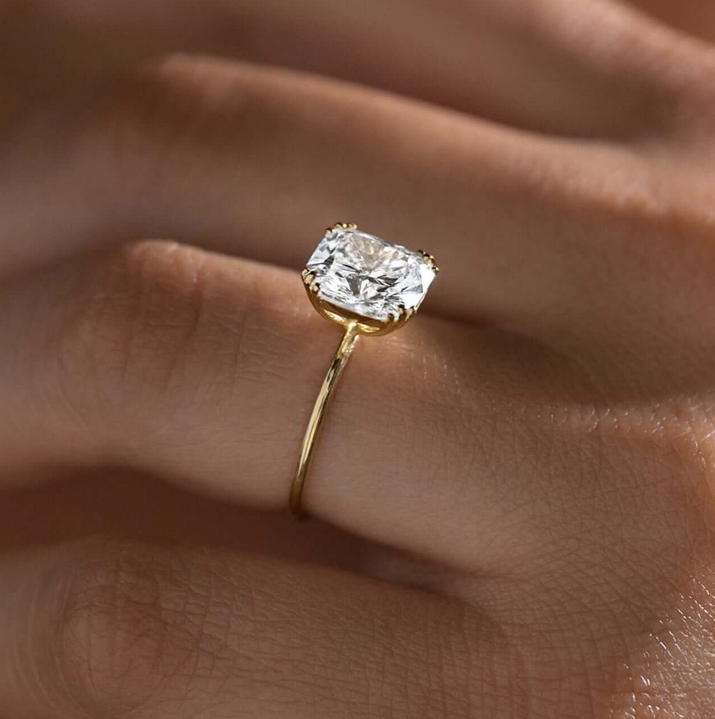 Engagement Rings with Elongated Cushion Cut Diamonds – Melanie Casey