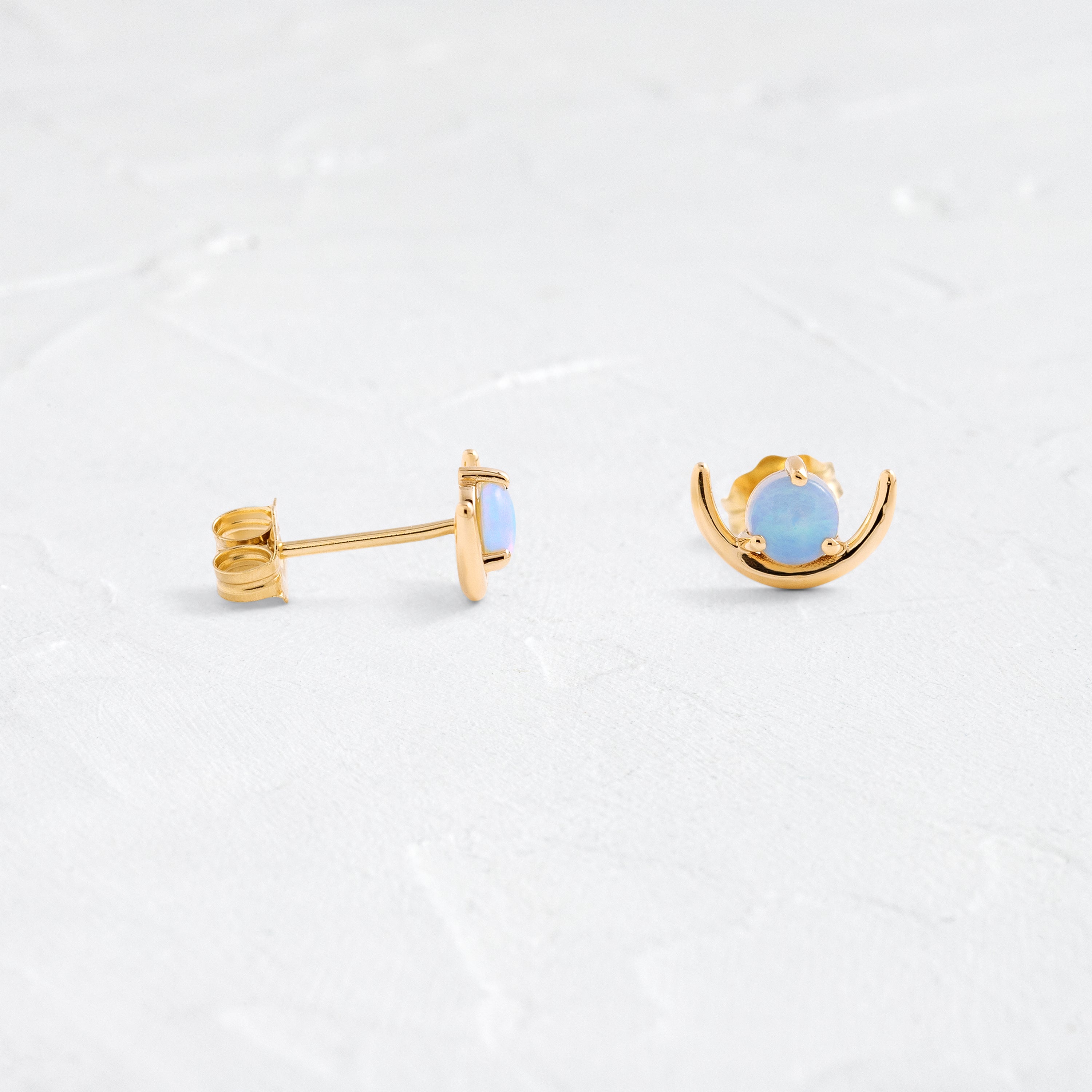 Large Opal Arc Earrings - In Stock | WWAKE | Melanie Casey Jewelry