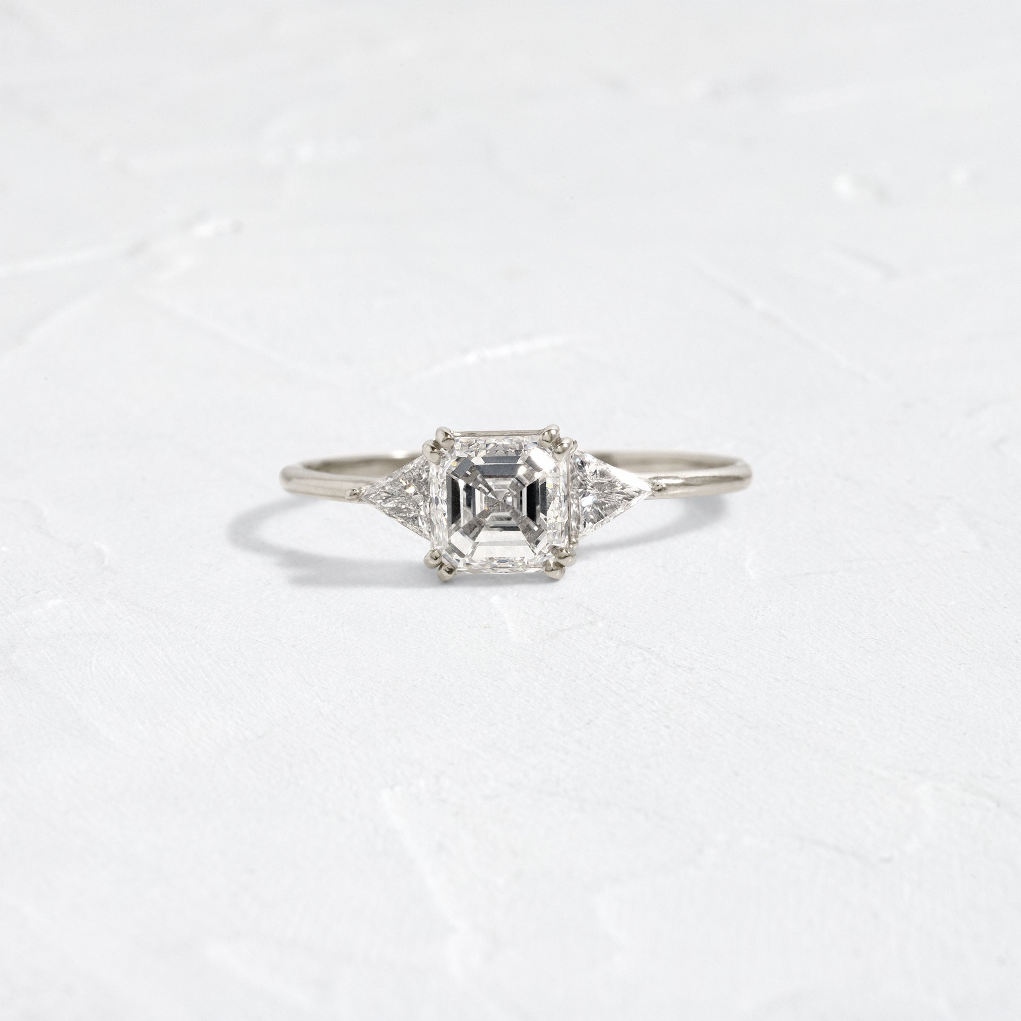 Asscher Cut Engagement Rings | Melanie Casey