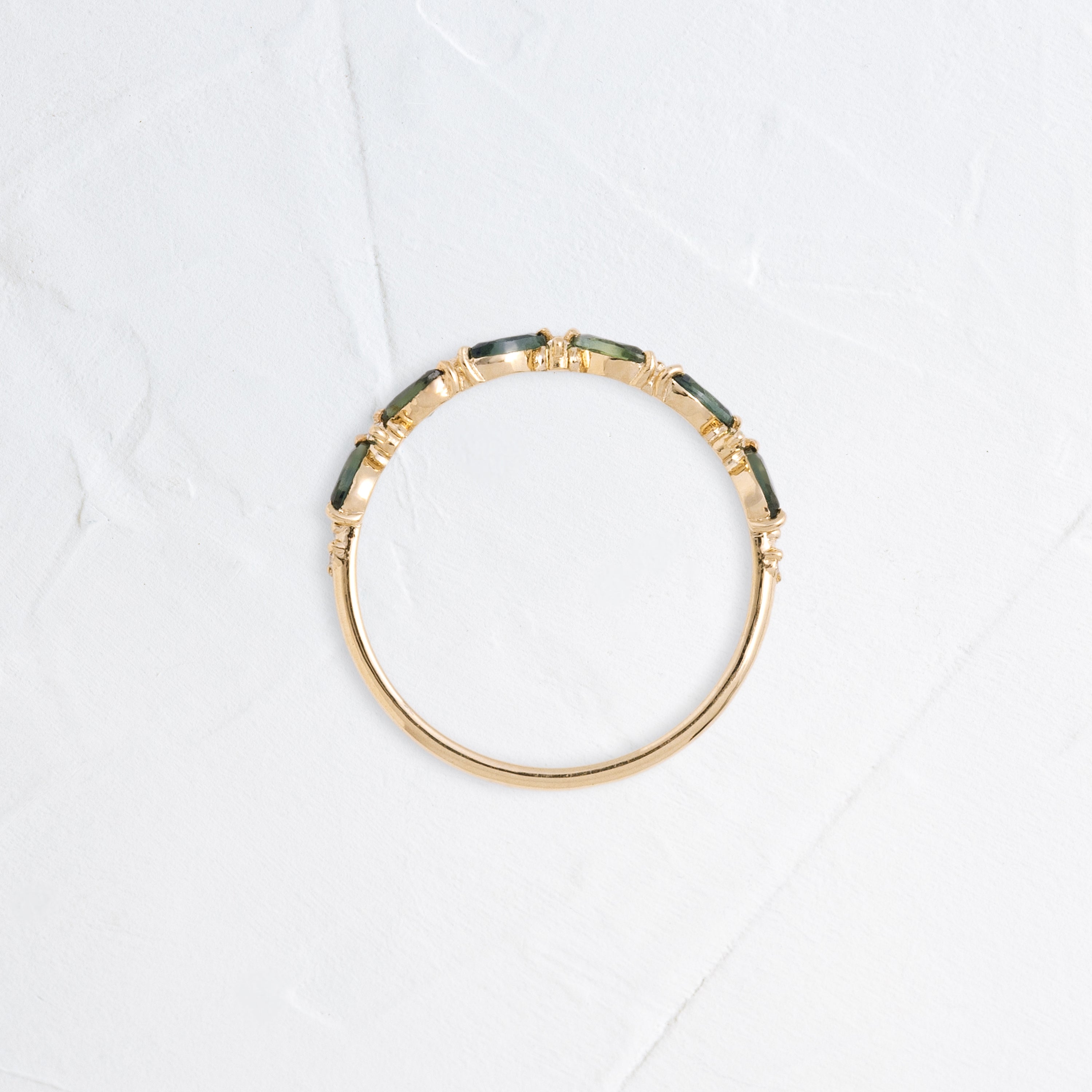 Wanderlust Band in Green Sapphire | Melanie Casey Jewelry