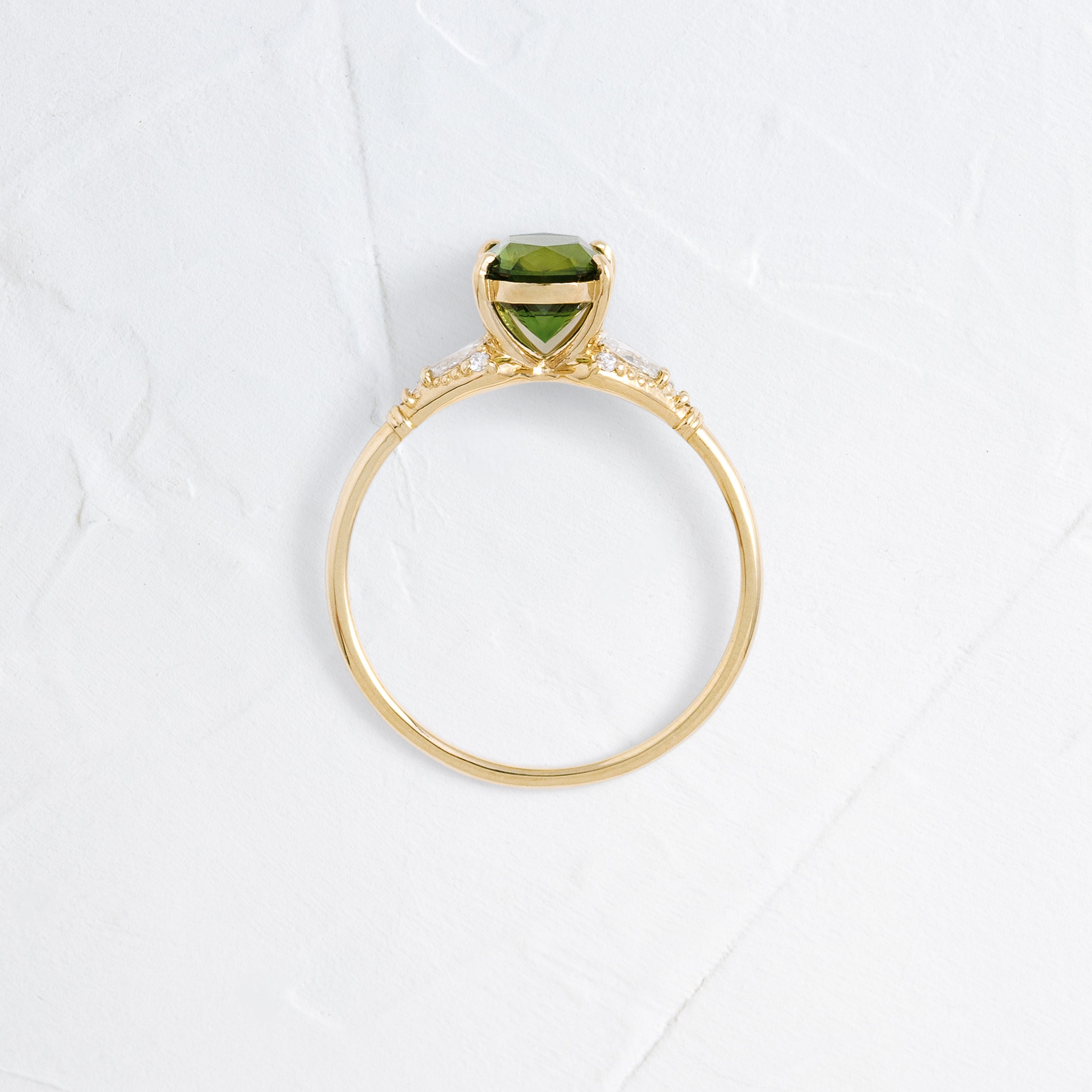 Sunlit Ring, 1.61ct. Green Sapphire | Melanie Casey Fine Jewelry