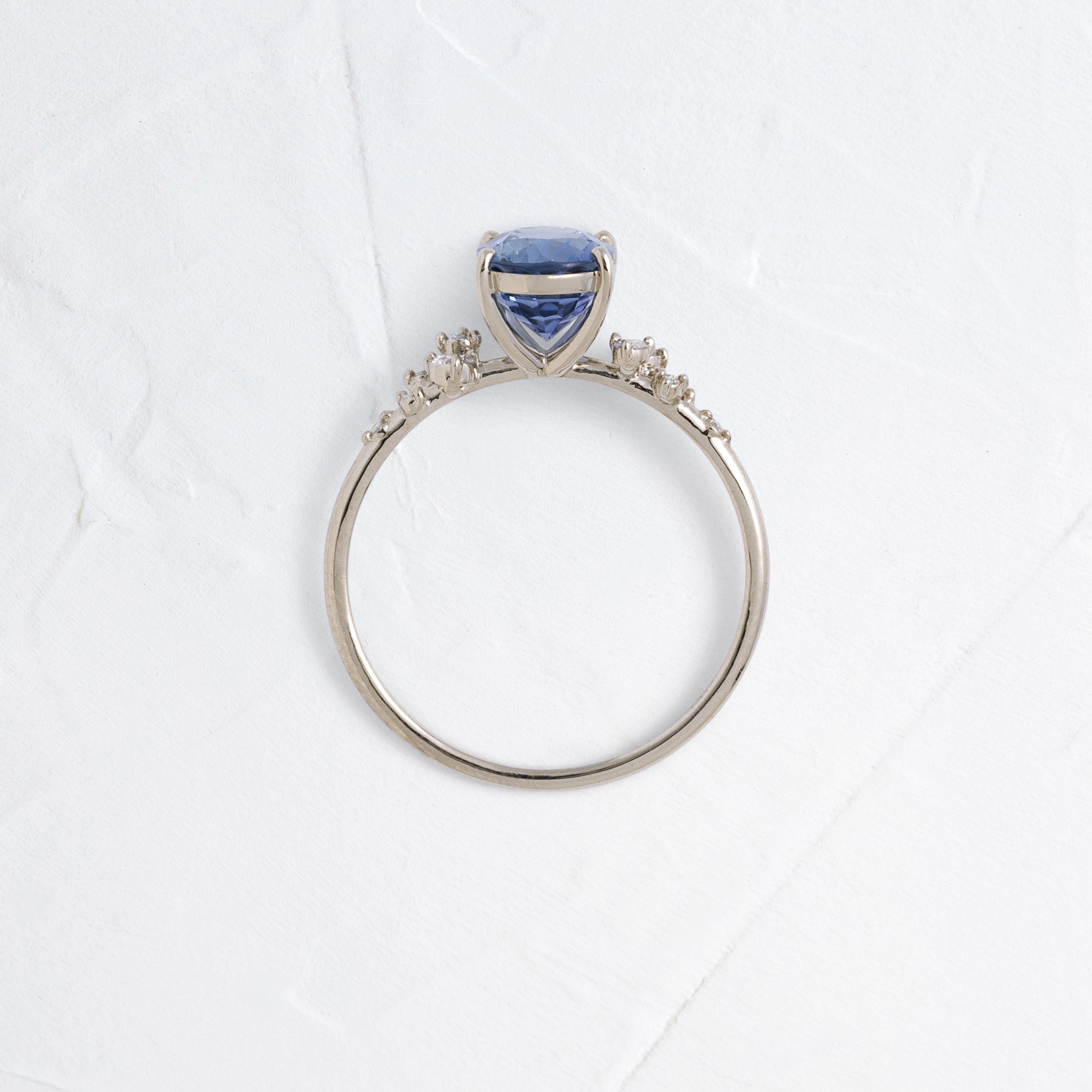 Snowdrift Ring, 1.94ct. Blue Sri Lanka Sapphire | Melanie Casey Fine ...