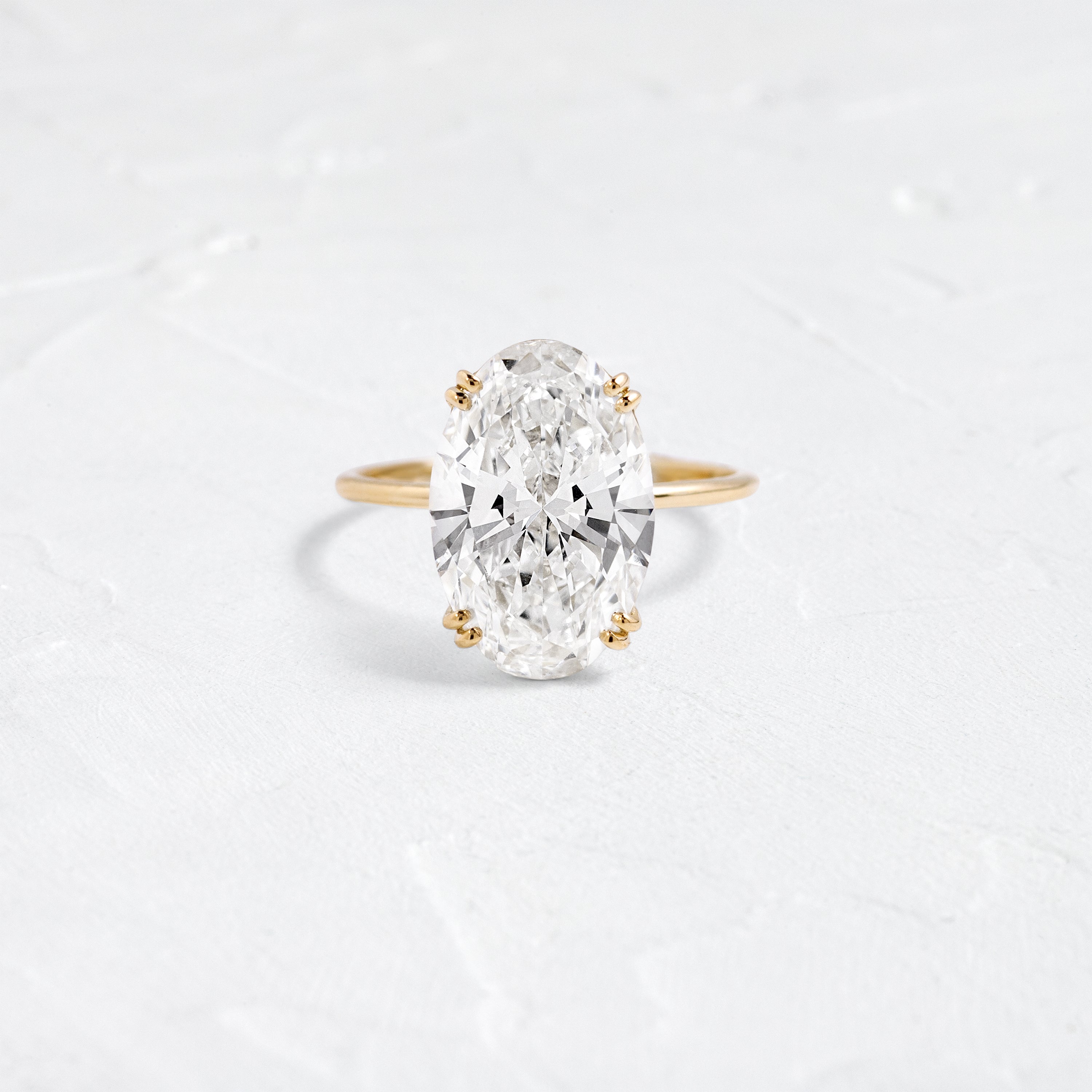 Filament Ring, 3.71ct. Lab-Grown Oval Cut | Melanie Casey Jewelry