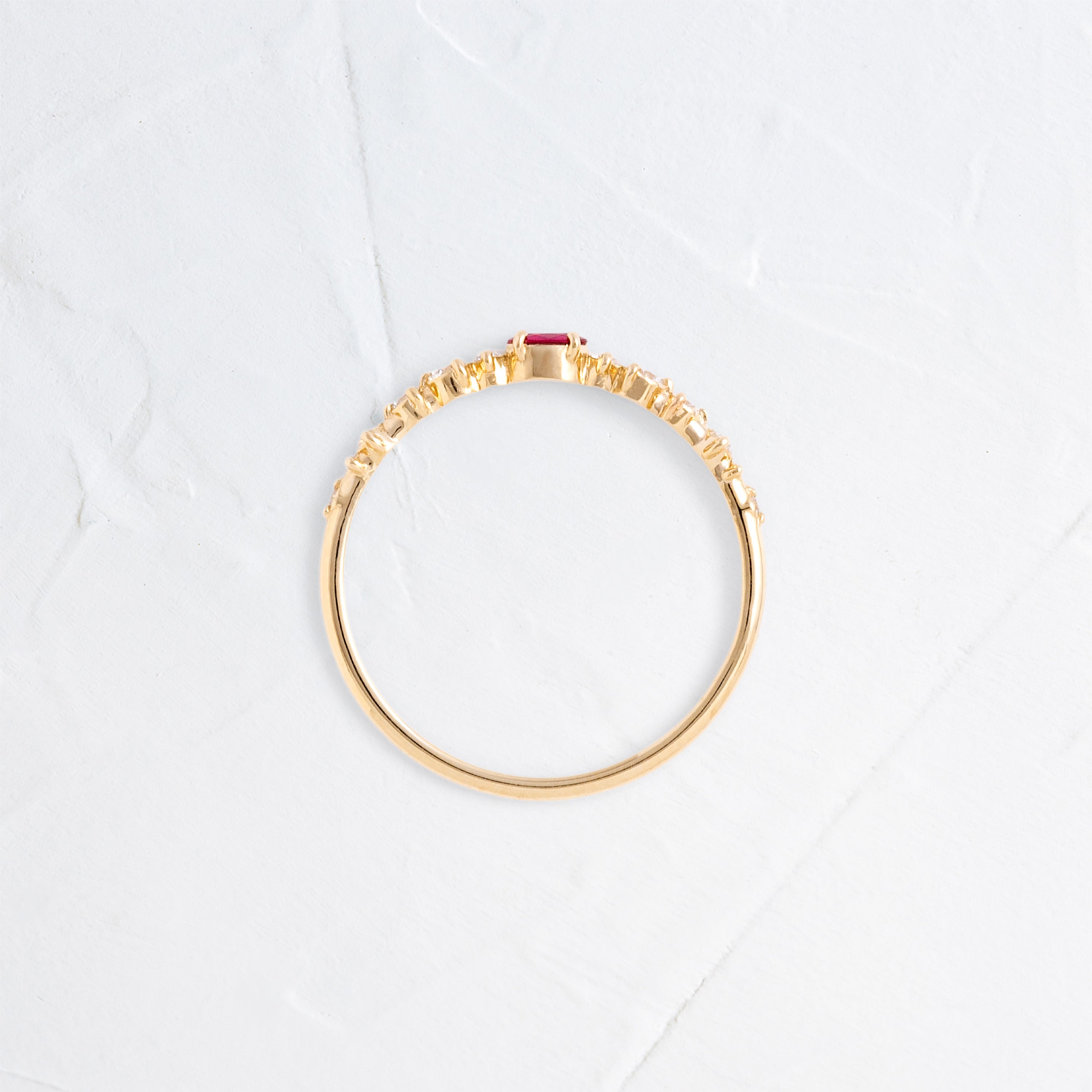 Petite Edison Band in Ruby | Melanie Casey Fine Jewelry