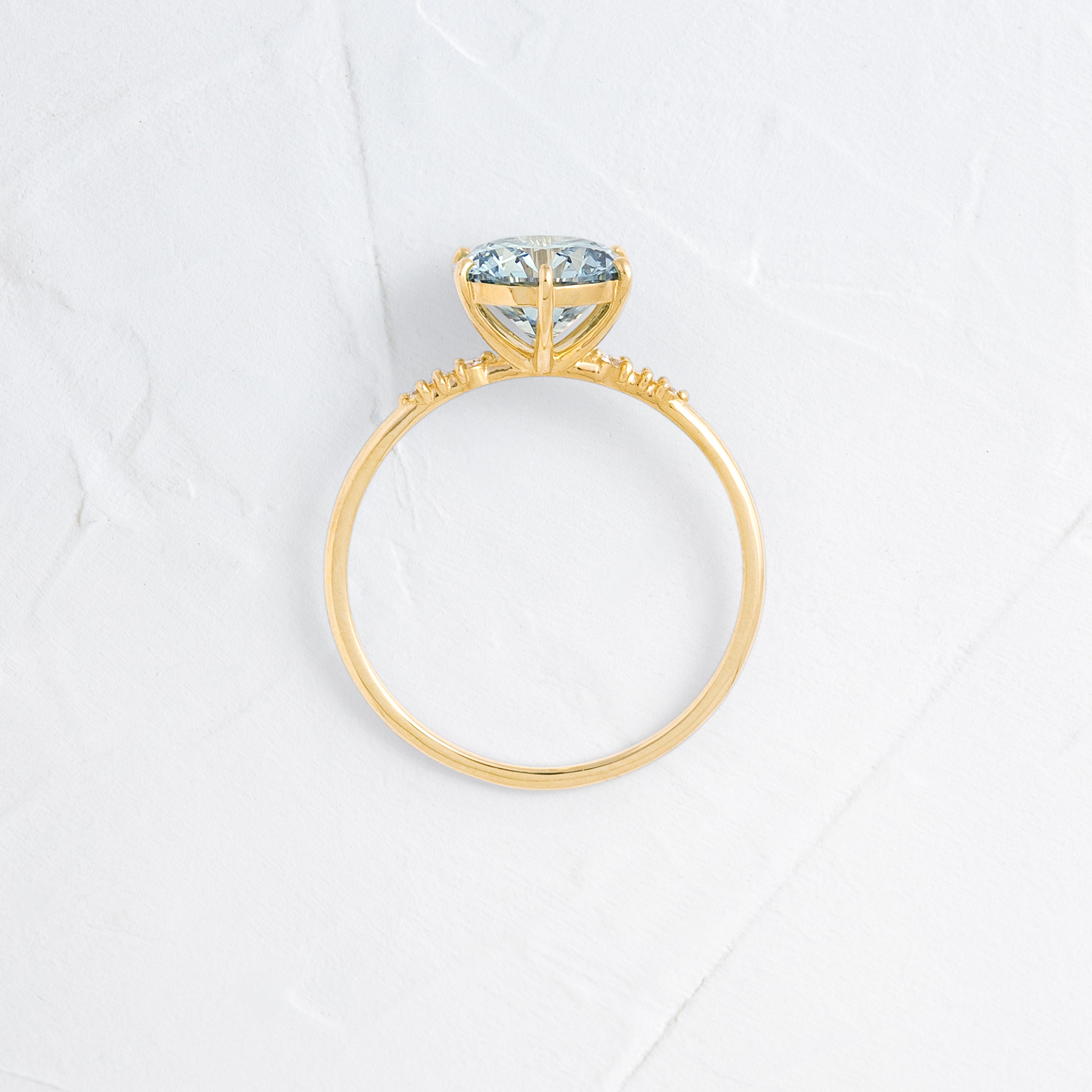 Poppy Seed Ring, 1.73ct. Lab-Grown Sky Blue Diamond | Melanie Casey ...