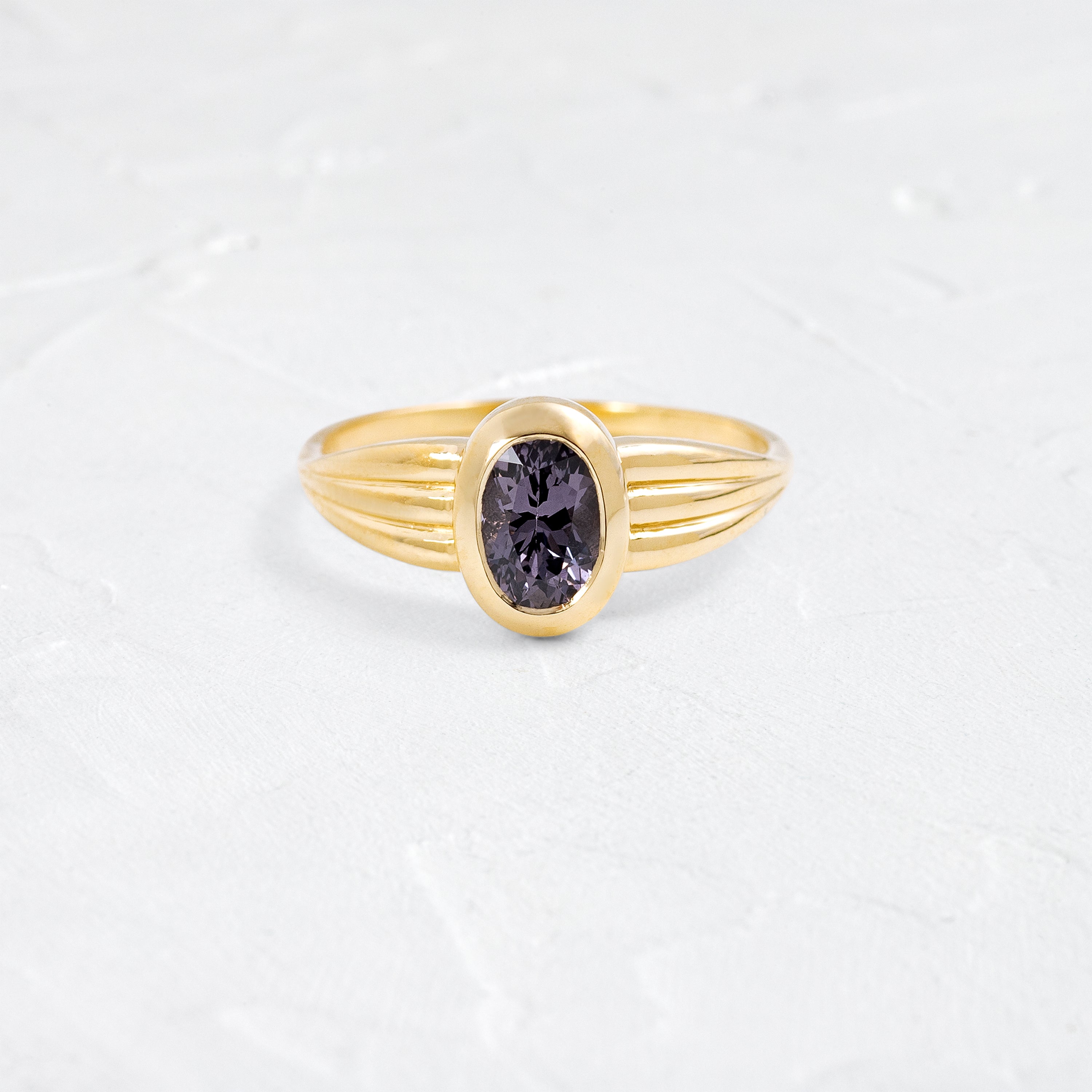 Plumage Ring, 0.83ct. Purple Spinel | Melanie Casey Jewelry