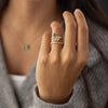 Emboss Ring, 1.5ct. Green Diamond | Melanie Casey Fine Jewelry