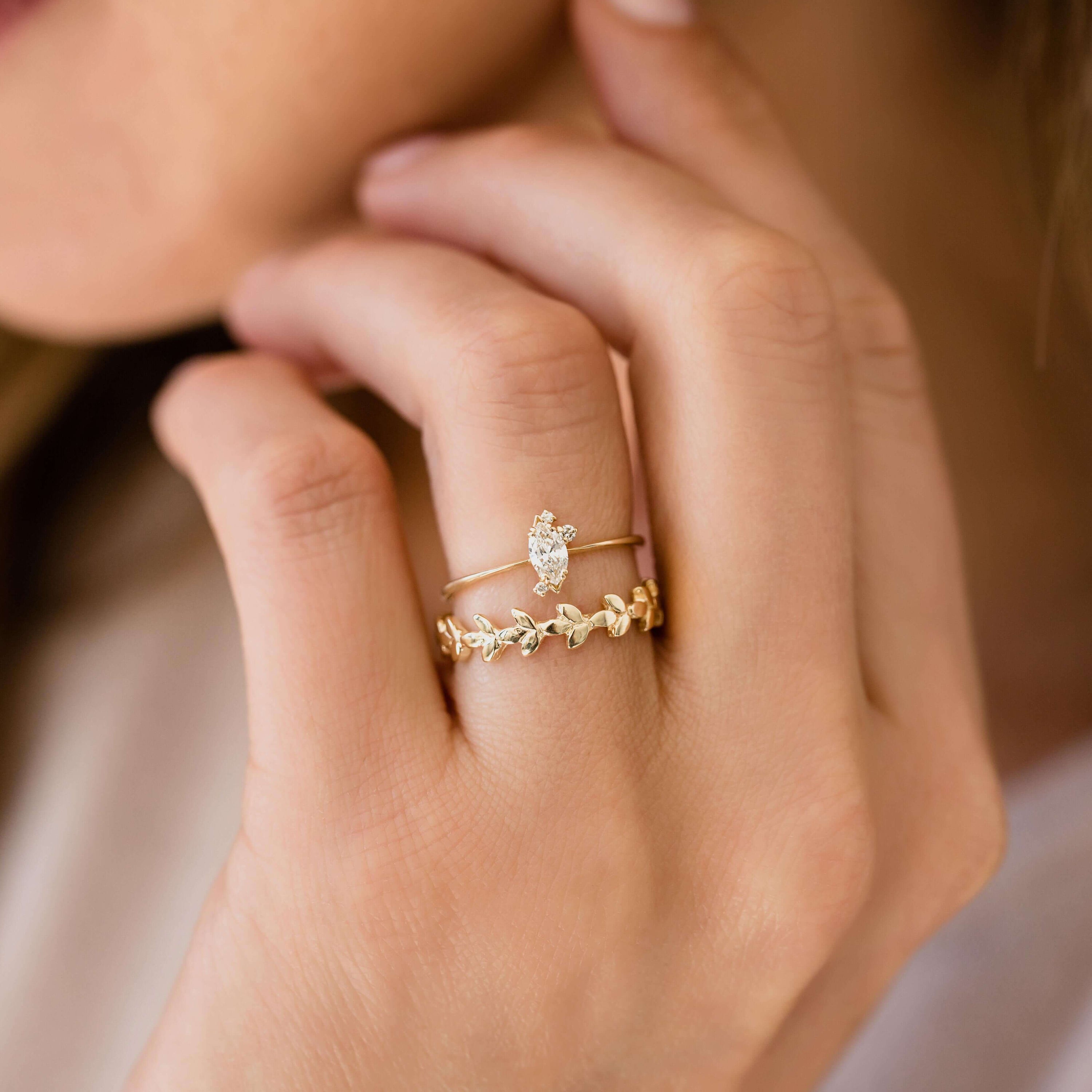 Vine Band in 14k Gold | Melanie Casey Fine Jewelry