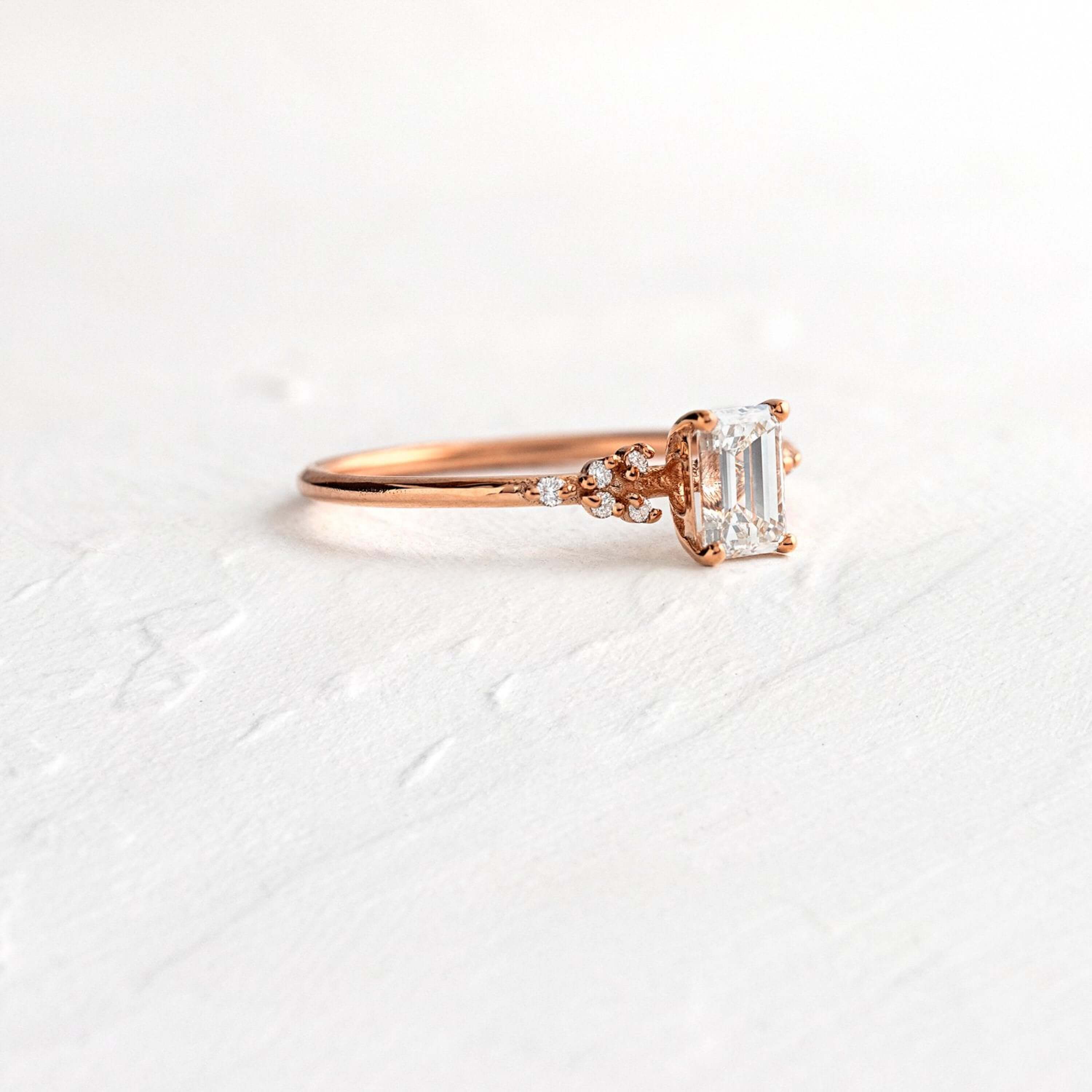 Lighthouse Ring, Emerald Cut - Melanie Casey