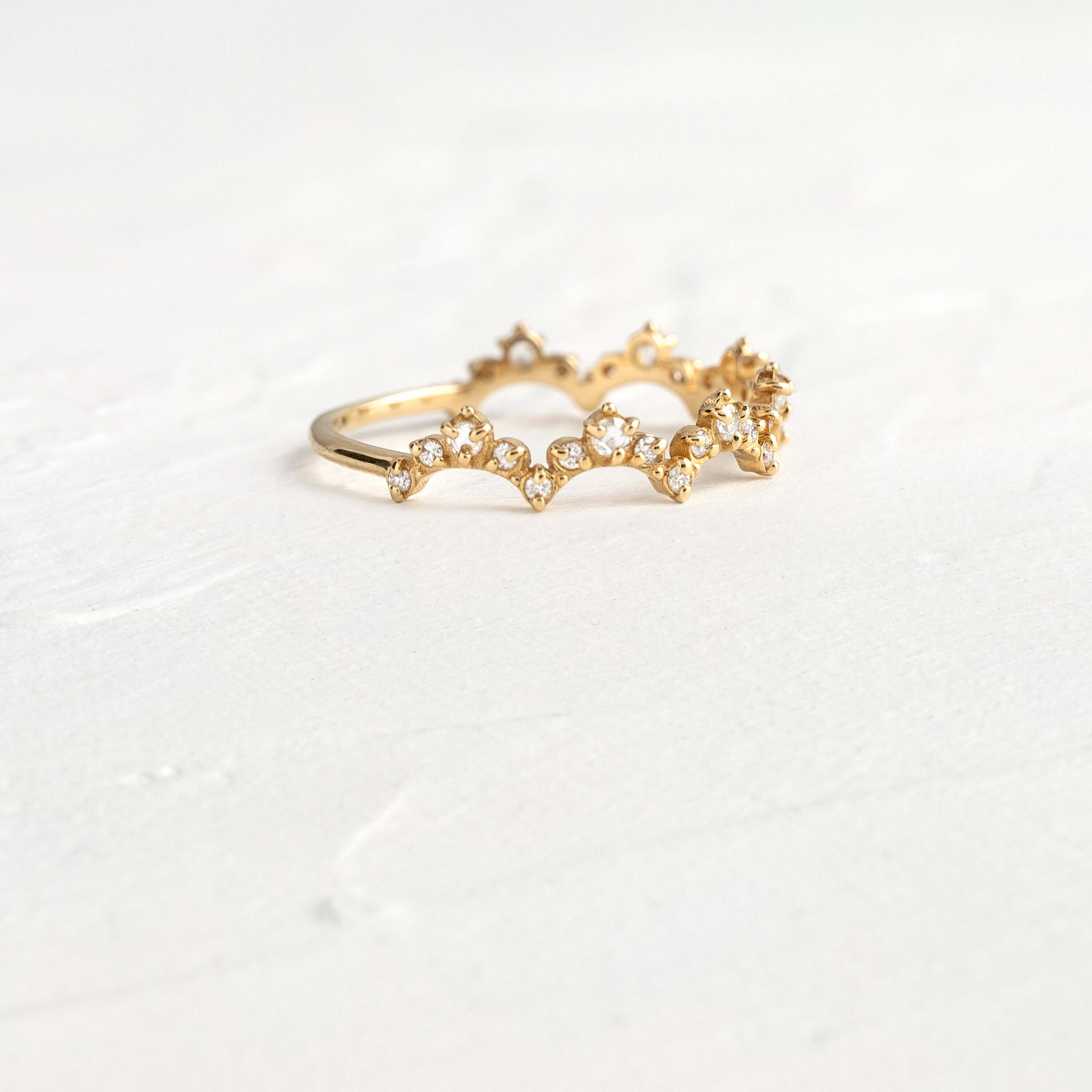 Lace Edge Ring | Stackable Wedding Band by Melanie Casey