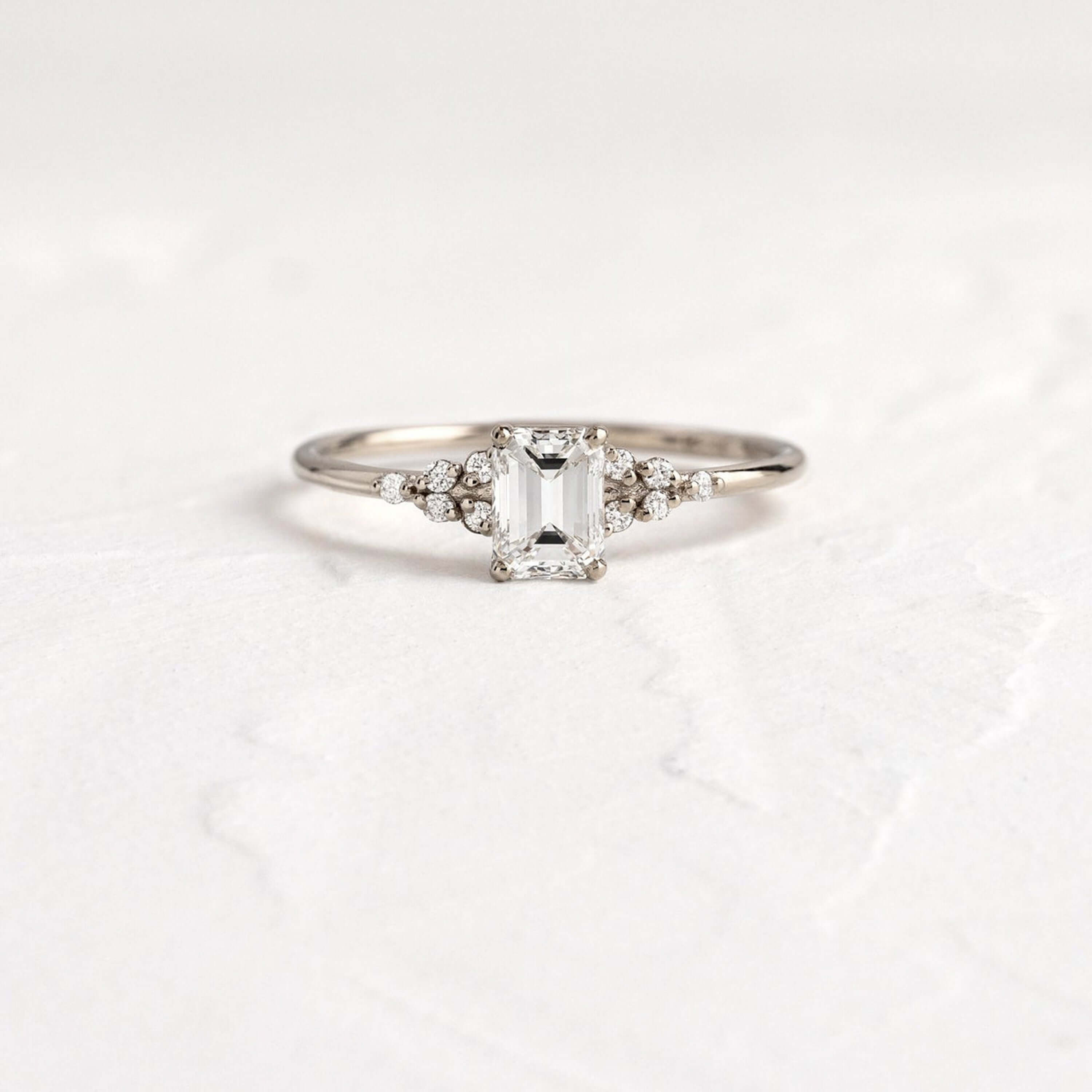 Lighthouse Ring, Emerald Cut - Melanie Casey