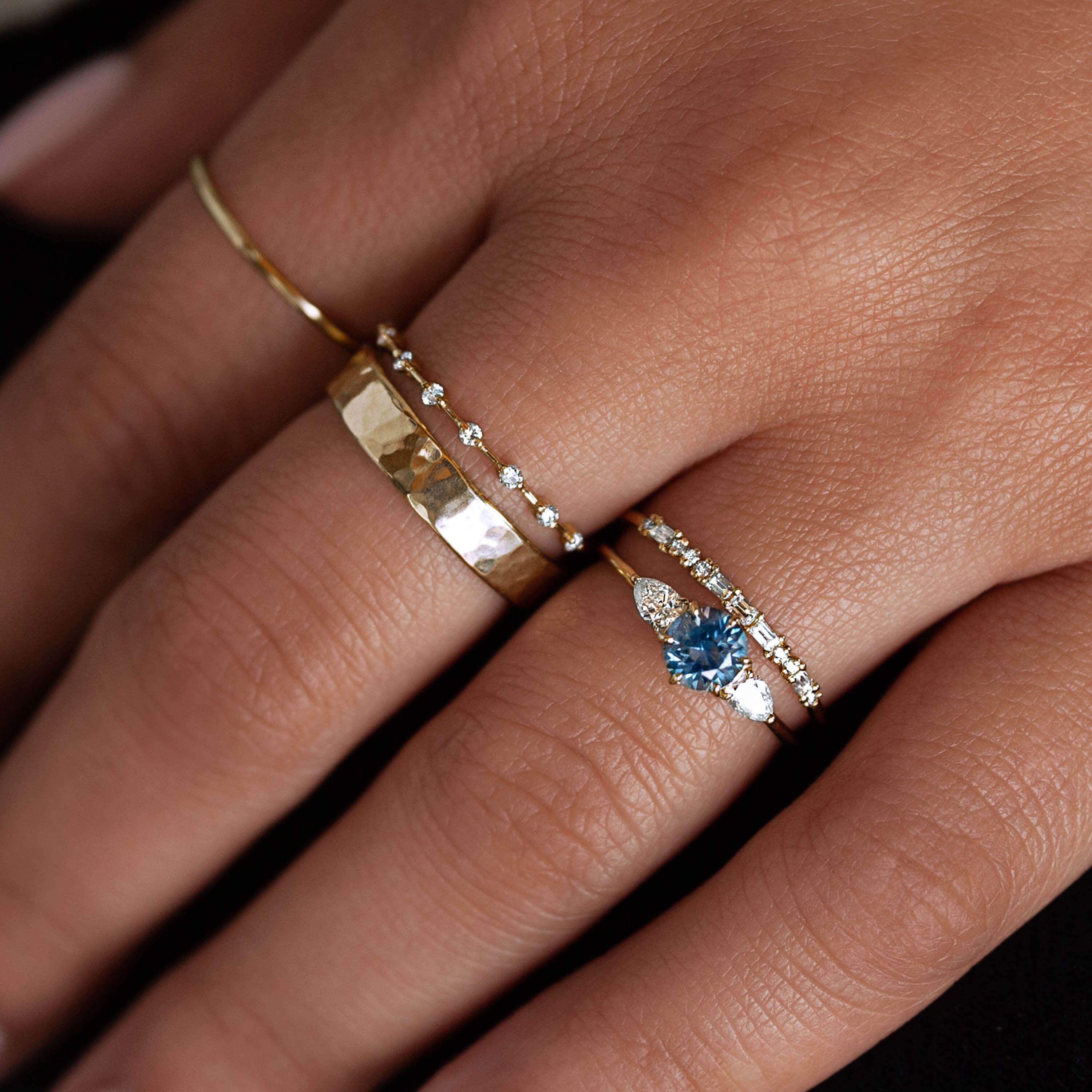 Petite Diamond Distance Band | Handcrafted Wedding Band – Melanie Casey
