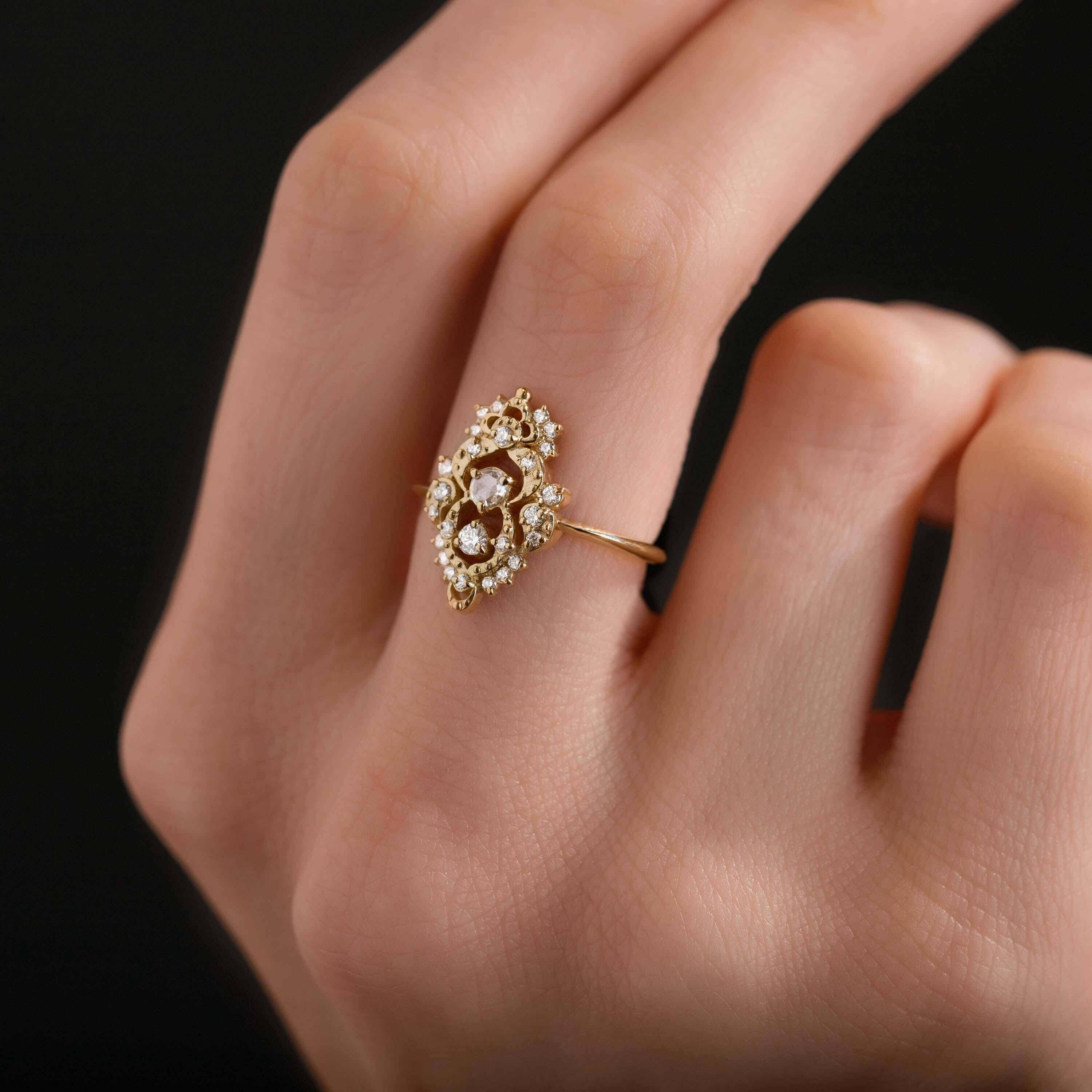 Drawing Room Ring | Unique Cluster Ring by Melanie Casey Fine Jewelry