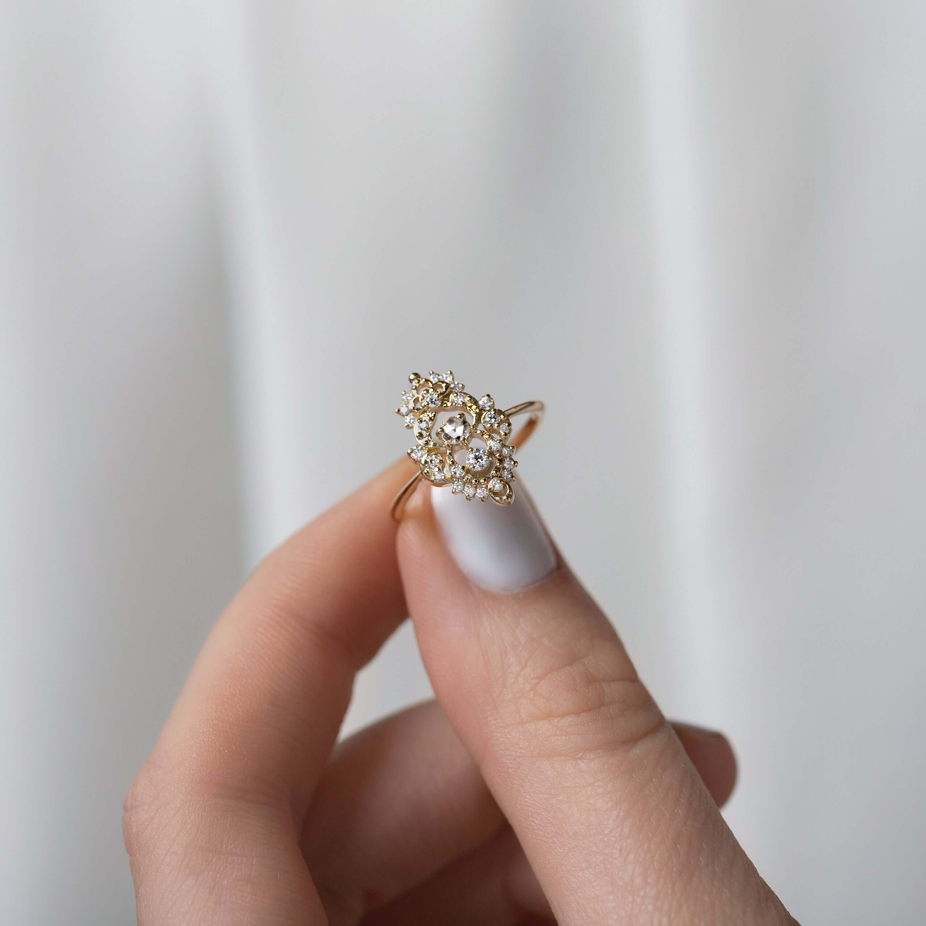 Drawing Room Ring | Unique Cluster Ring by Melanie Casey Fine Jewelry