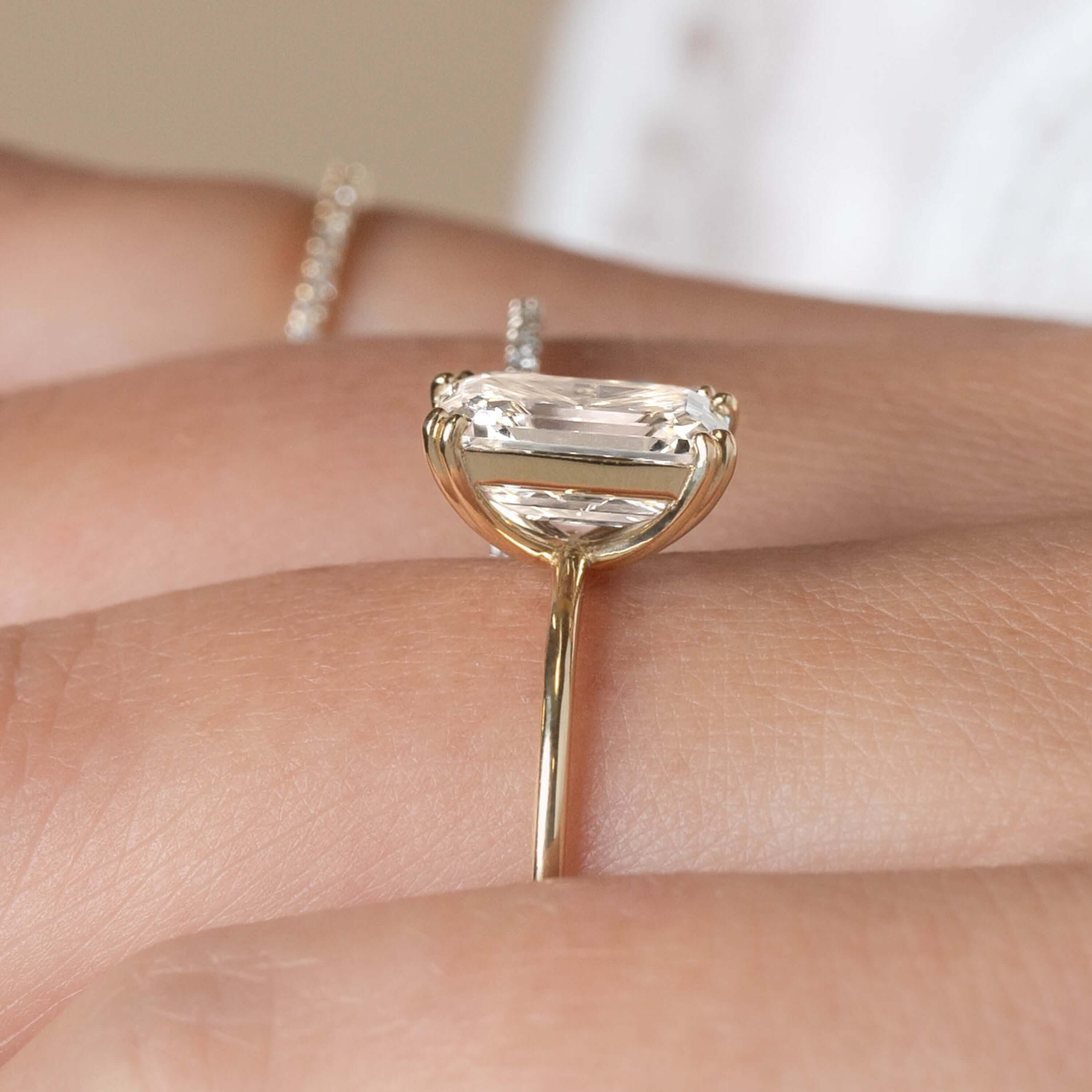Filament Ring, Emerald Cut | Melanie Casey Fine Jewelry