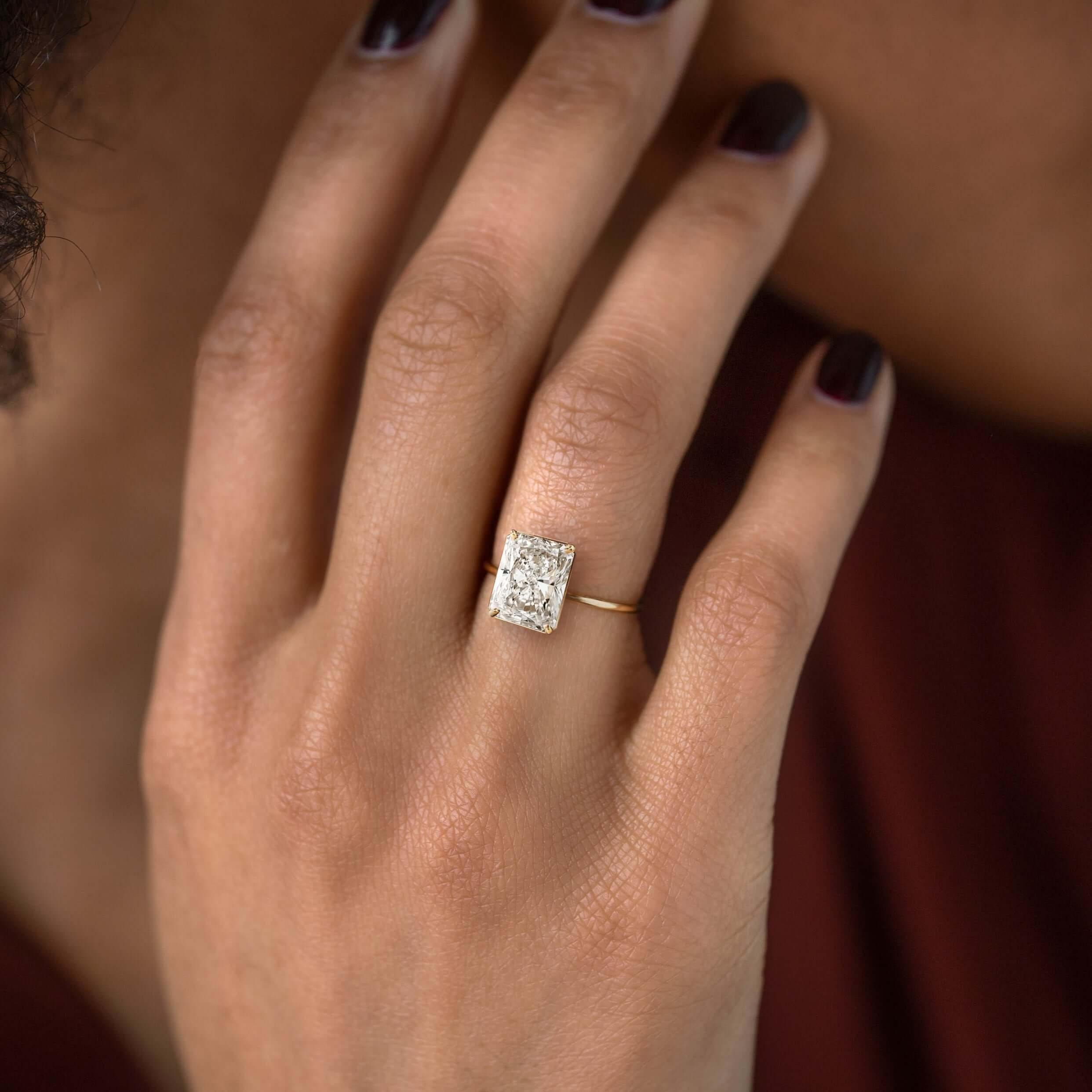 Whisper Ring, Radiant Cut - Melanie Casey