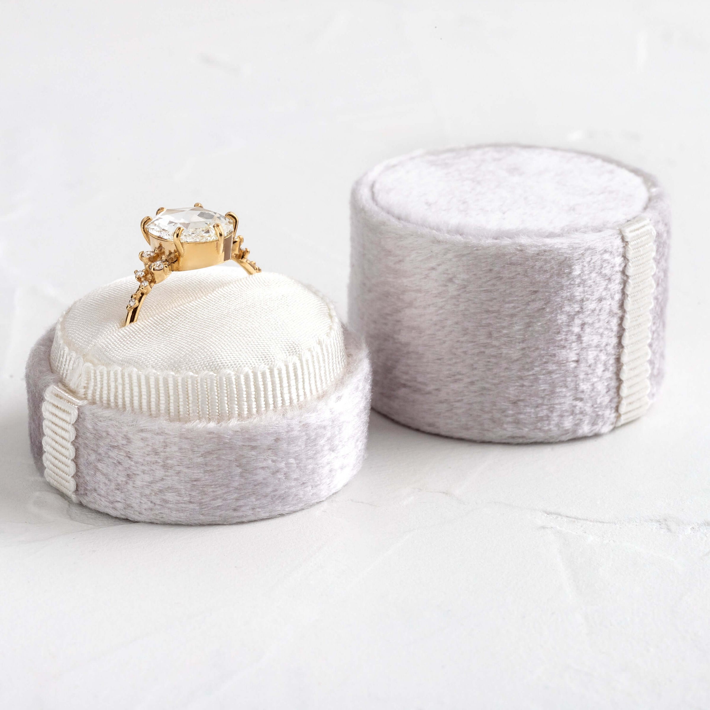 Handcrafted Velvet Ring Boxes from Melanie Casey Fine Jewelry
