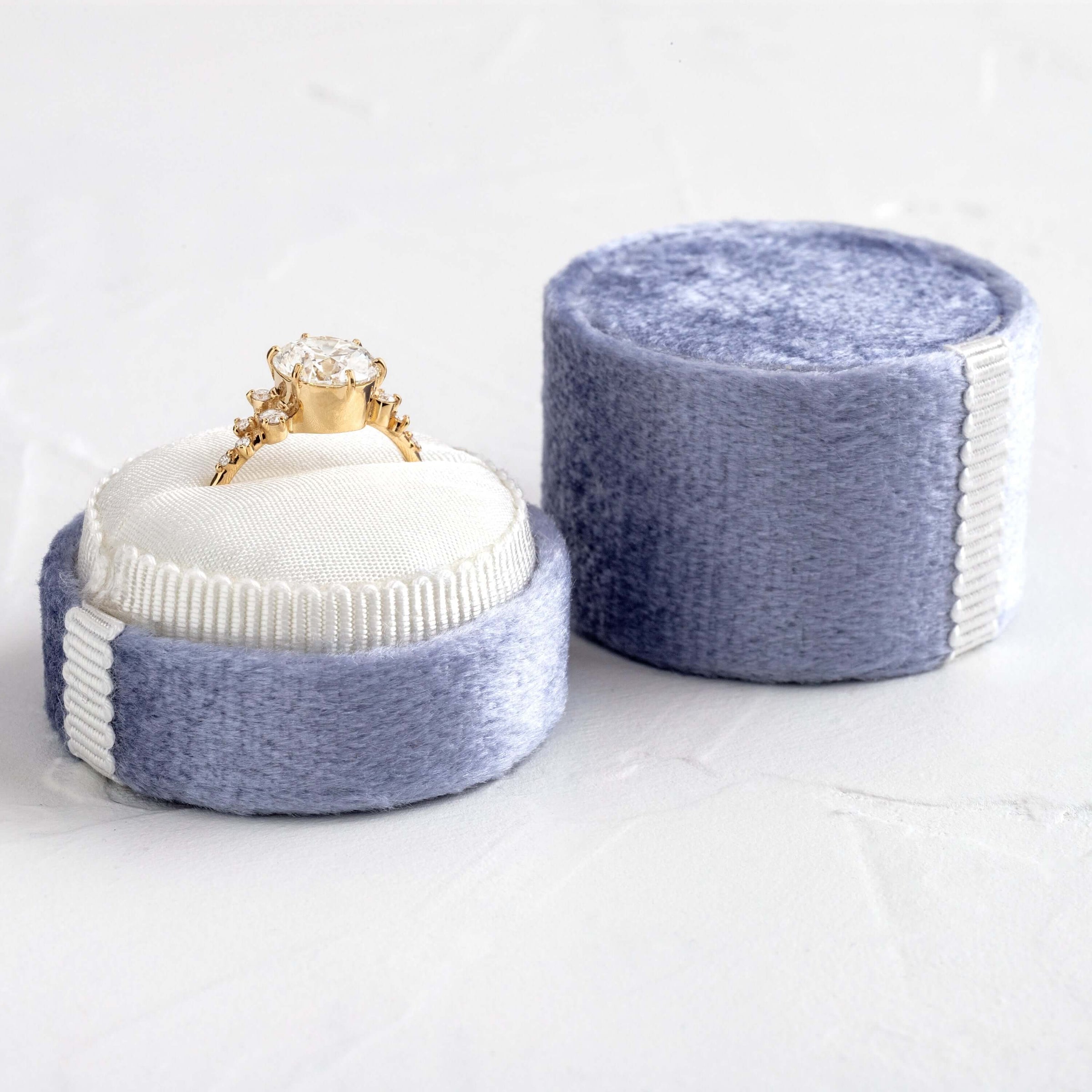 Handcrafted Velvet Ring Boxes from Melanie Casey Fine Jewelry