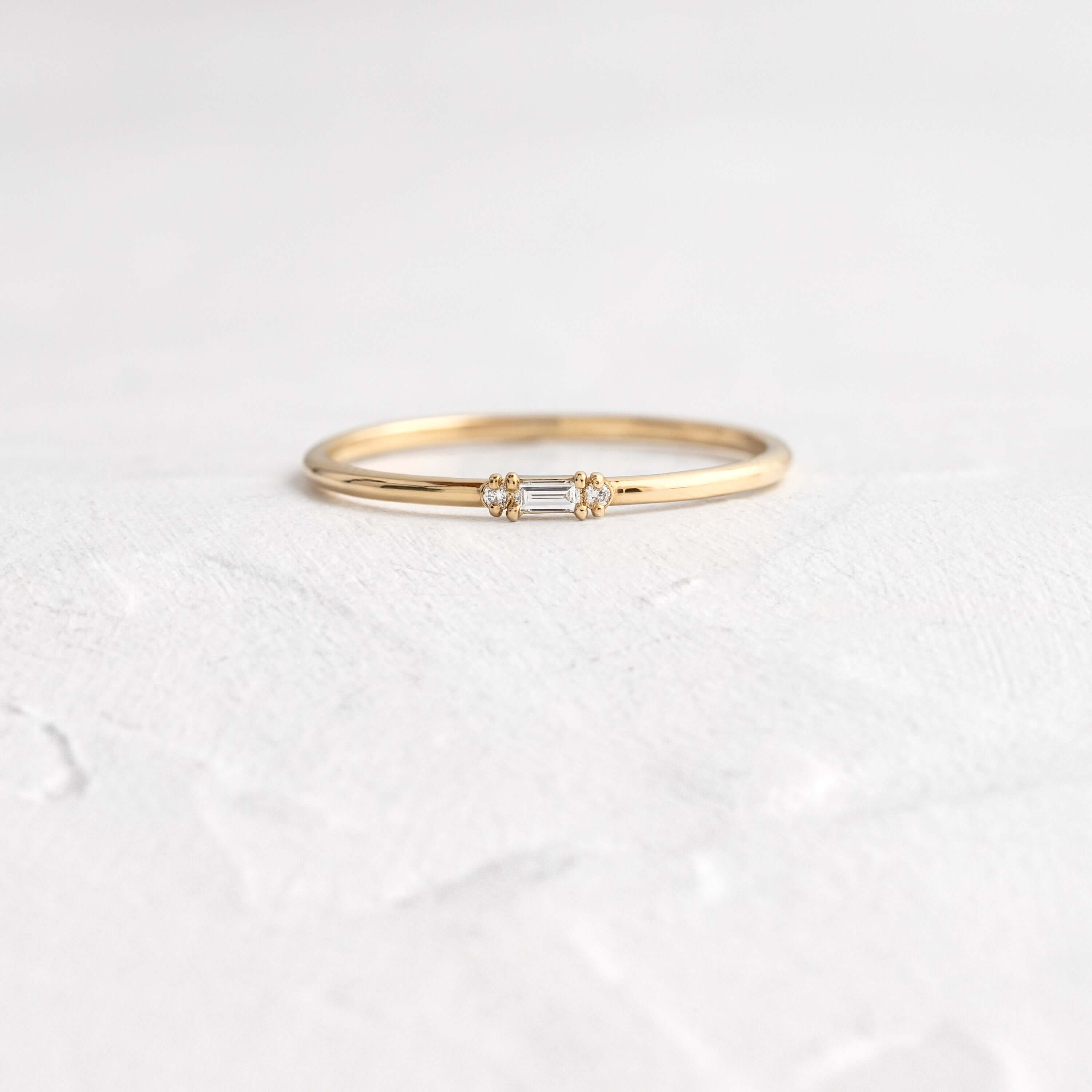 Morse Code Rings: Initials - Custom Diamond Letter Rings by Melanie Casey