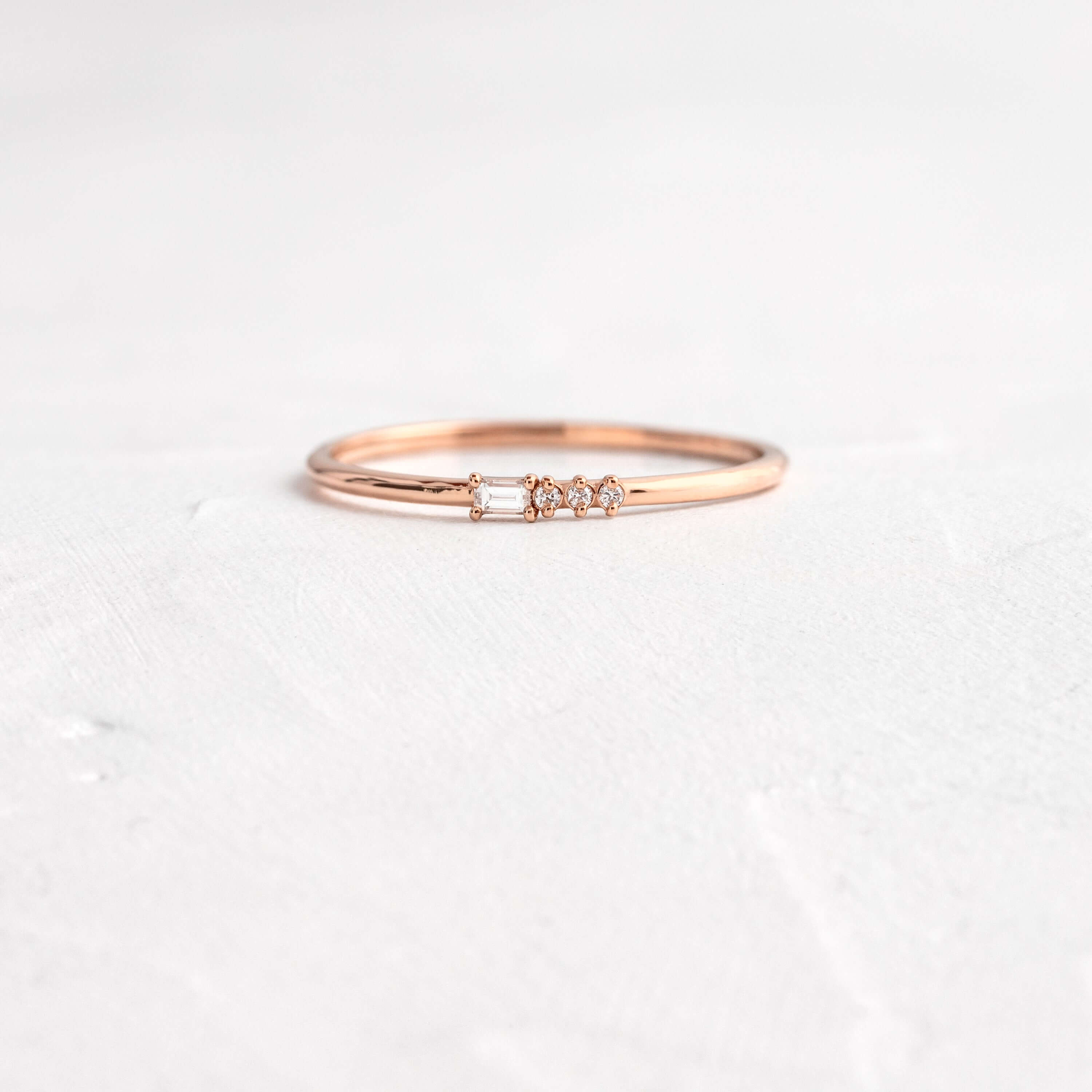 Morse Code Rings: Initials - Custom Diamond Letter Rings by Melanie Casey