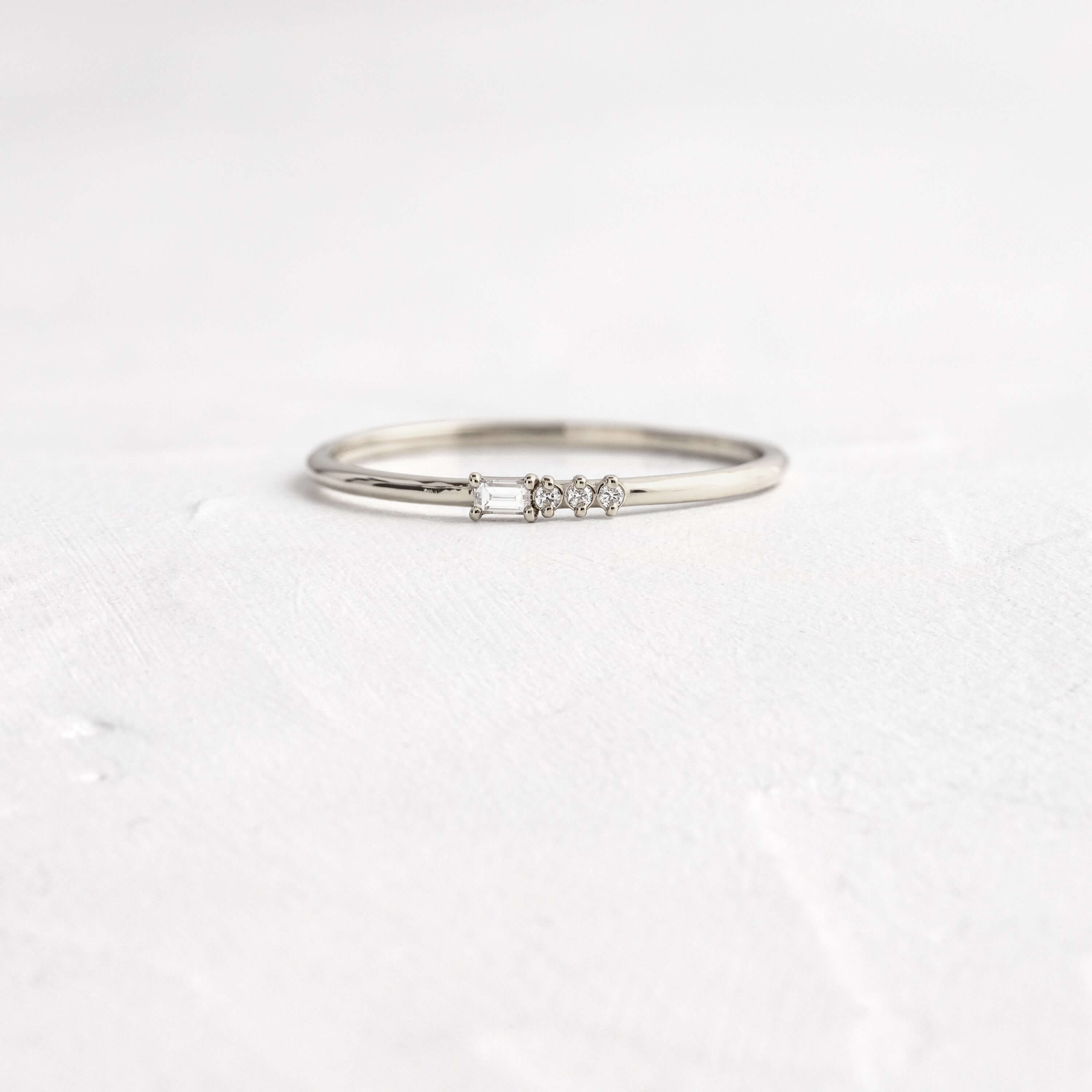 Morse Code Rings: Initials - Custom Diamond Letter Rings by Melanie Casey