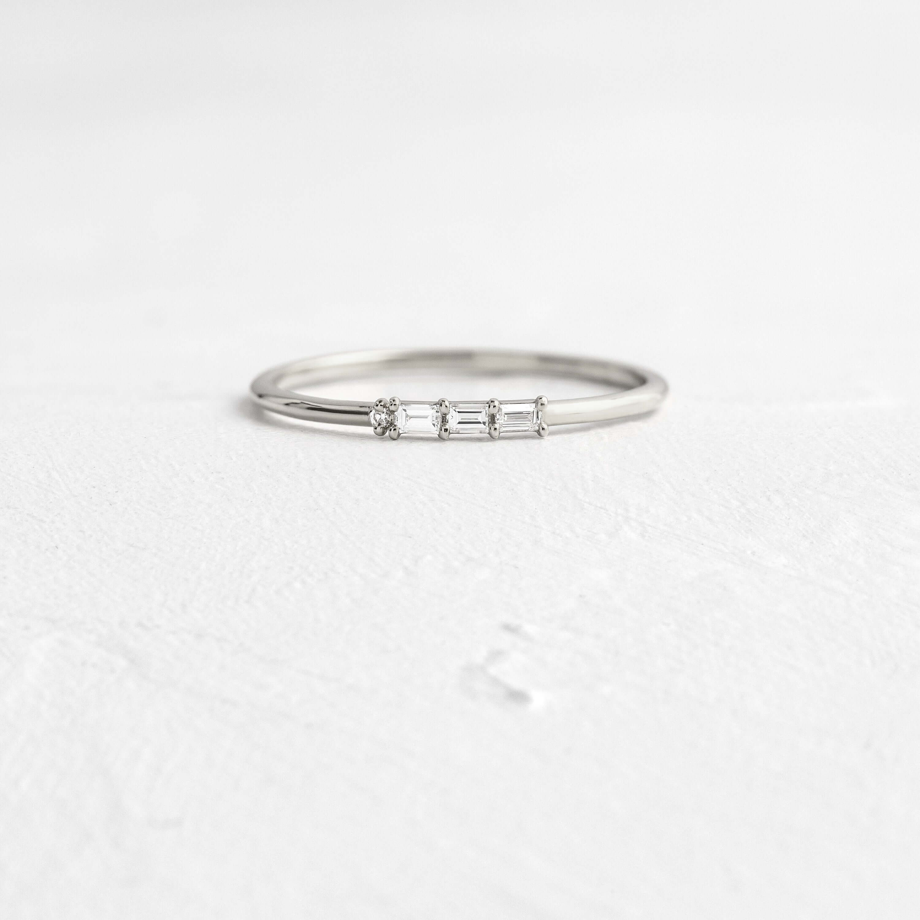 Morse Code Rings: Initials - Custom Diamond Letter Rings by Melanie Casey