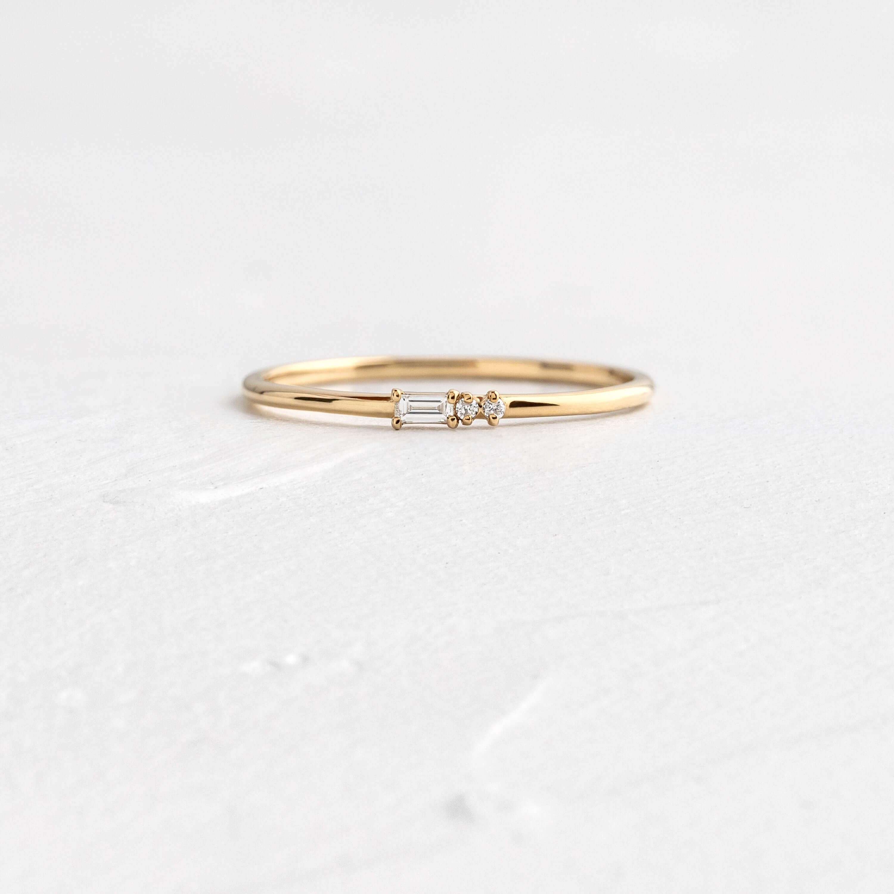 Morse Code Rings: Initials - Custom Diamond Letter Rings by Melanie Casey