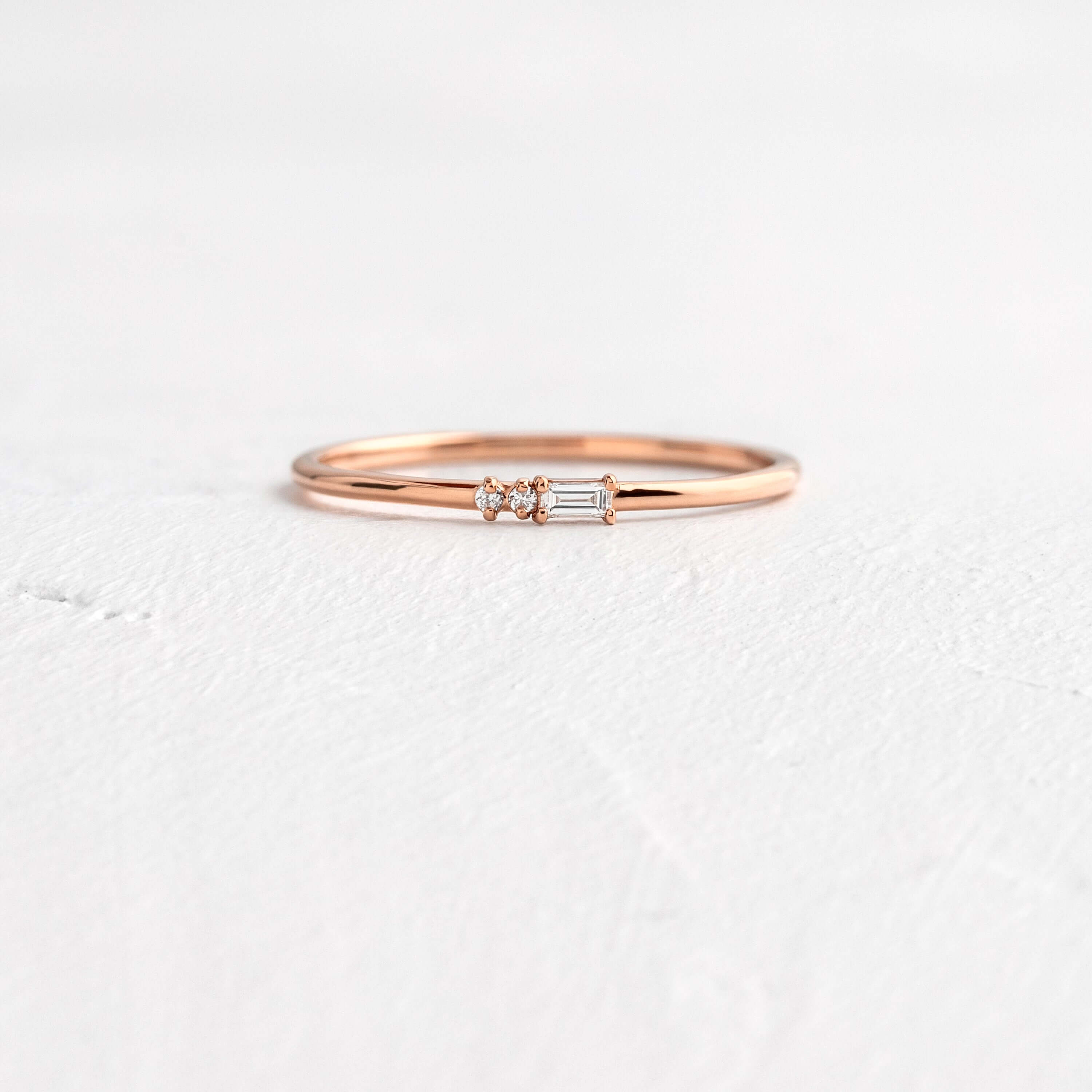 Morse Code Rings: Initials - Custom Diamond Letter Rings by Melanie Casey