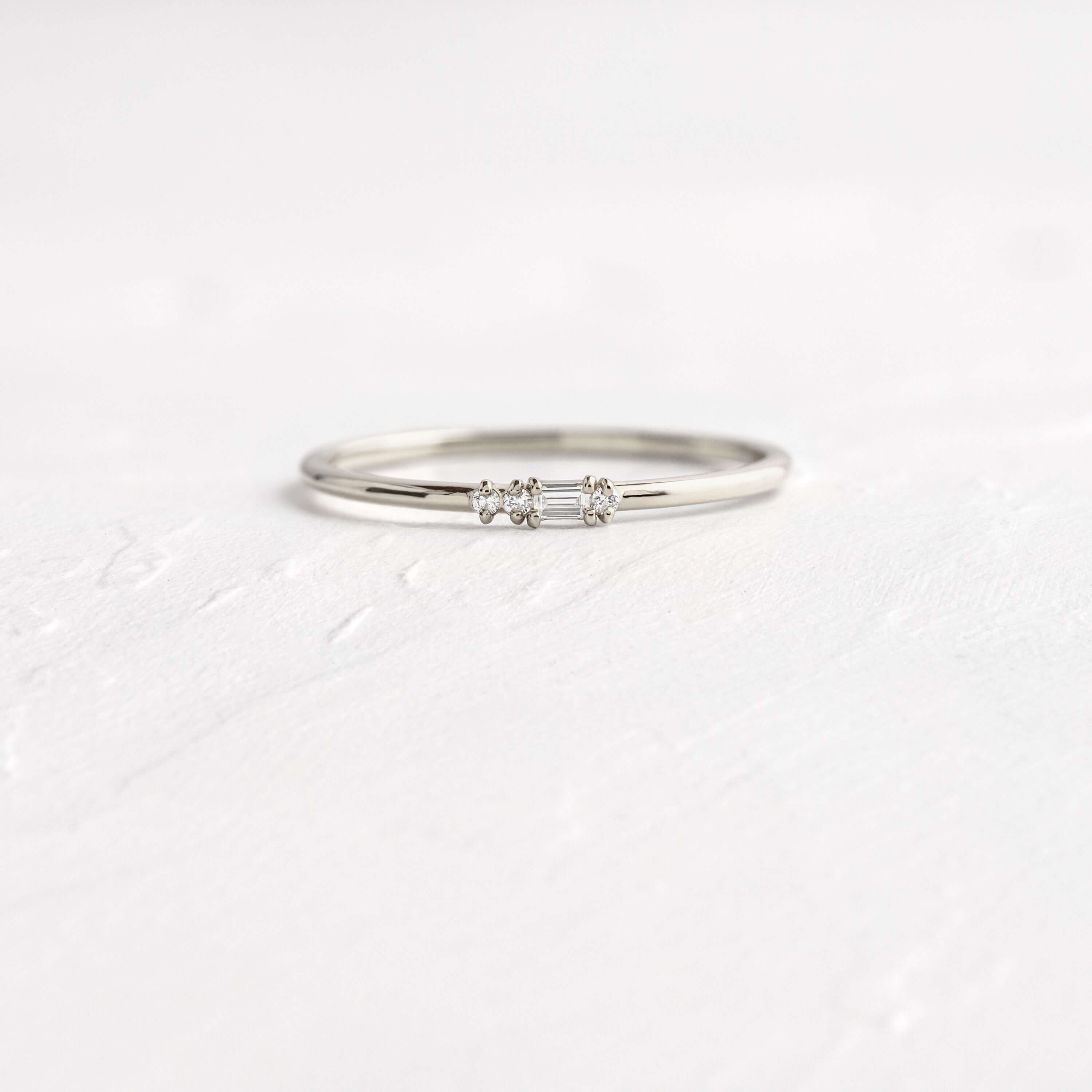 Morse Code Rings: Initials - Custom Diamond Letter Rings by Melanie Casey