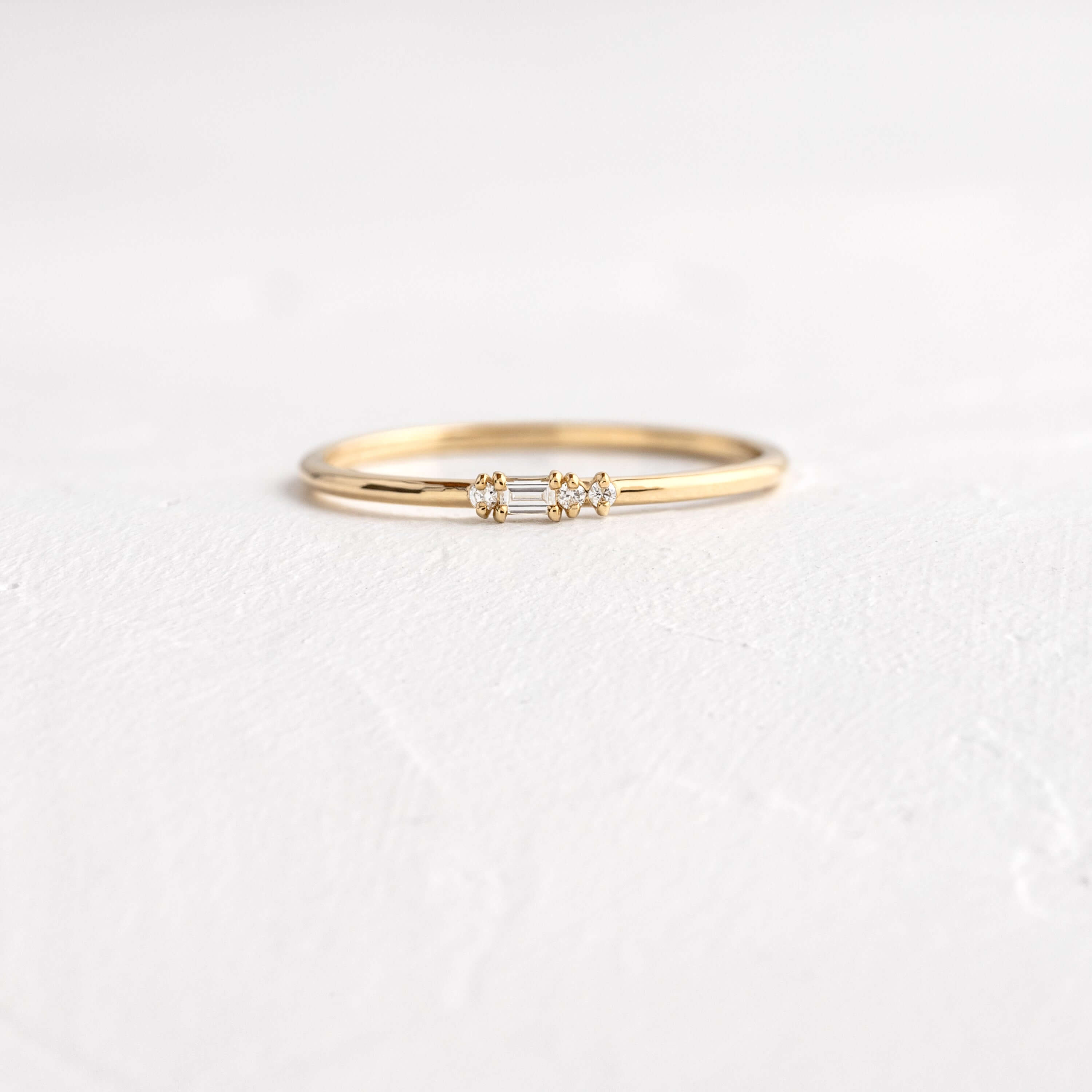 Morse Code Rings: Initials - Custom Diamond Letter Rings by Melanie Casey