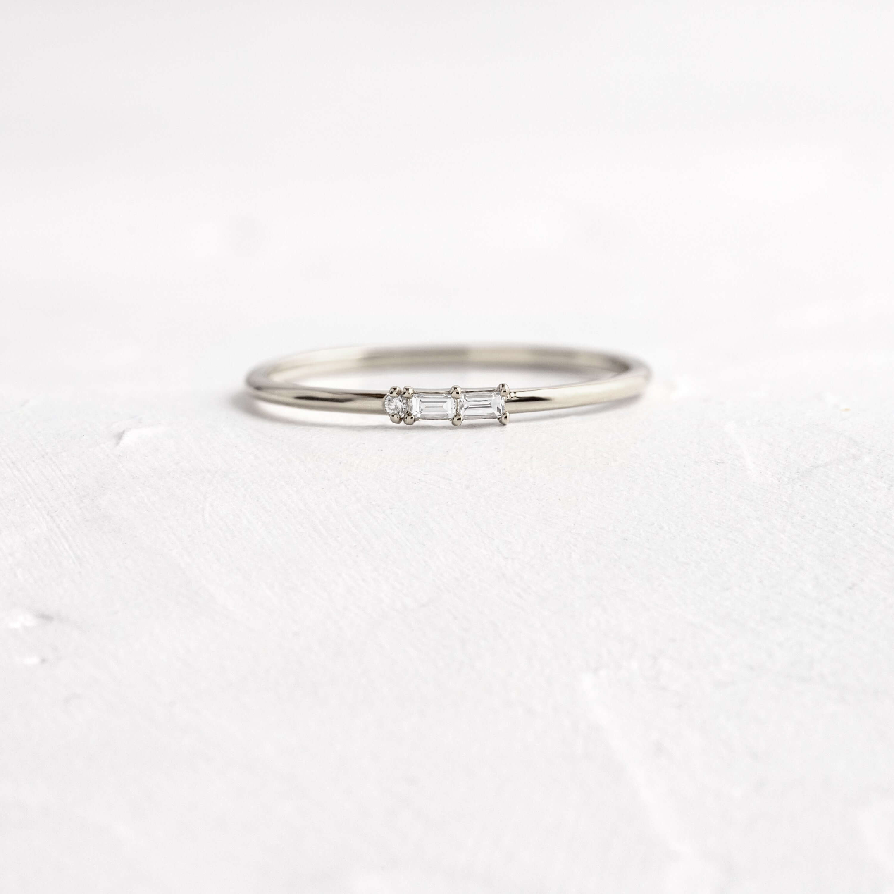 Morse Code Rings: Initials - Custom Diamond Letter Rings by Melanie Casey