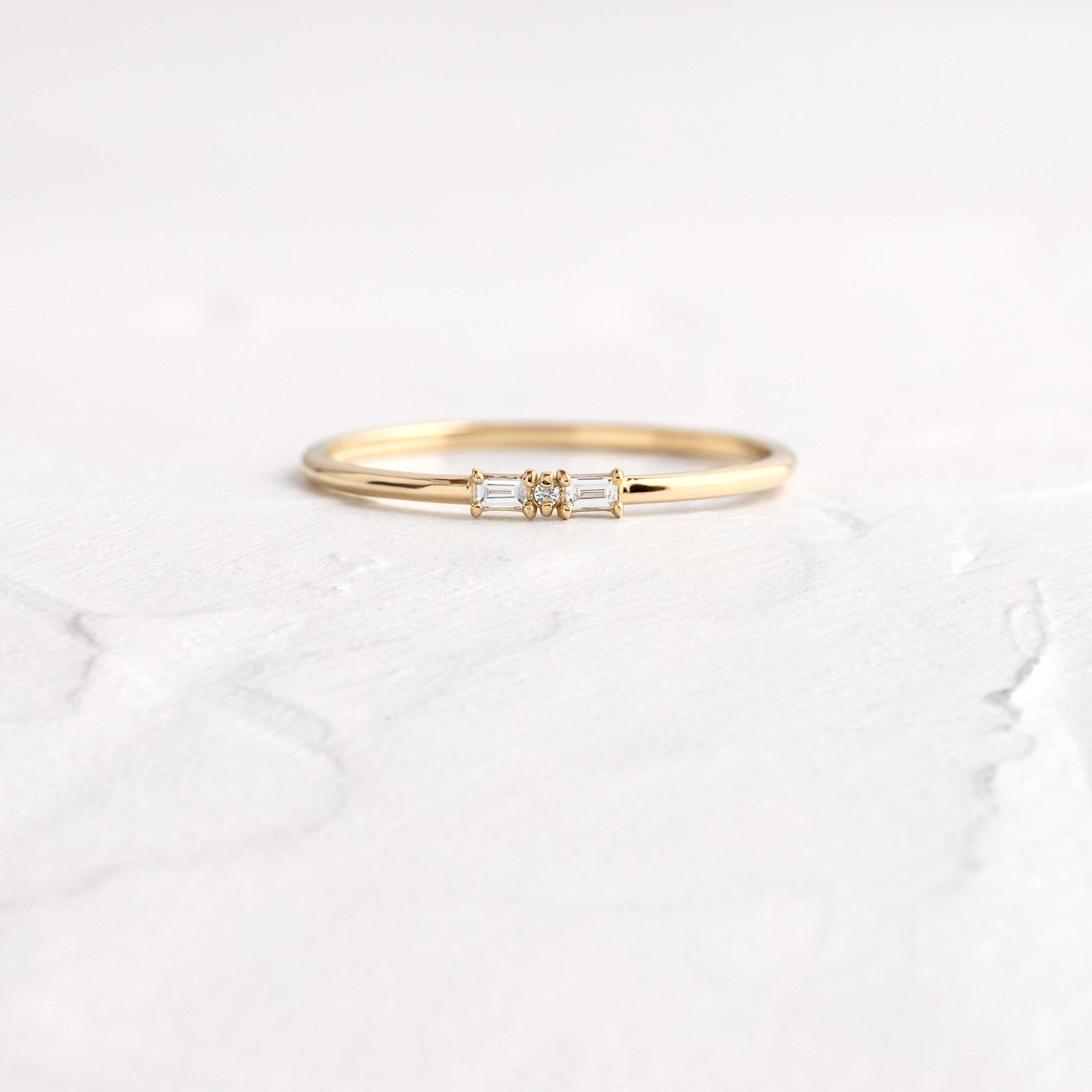 Morse Code Rings: Initials - Custom Diamond Letter Rings by Melanie Casey