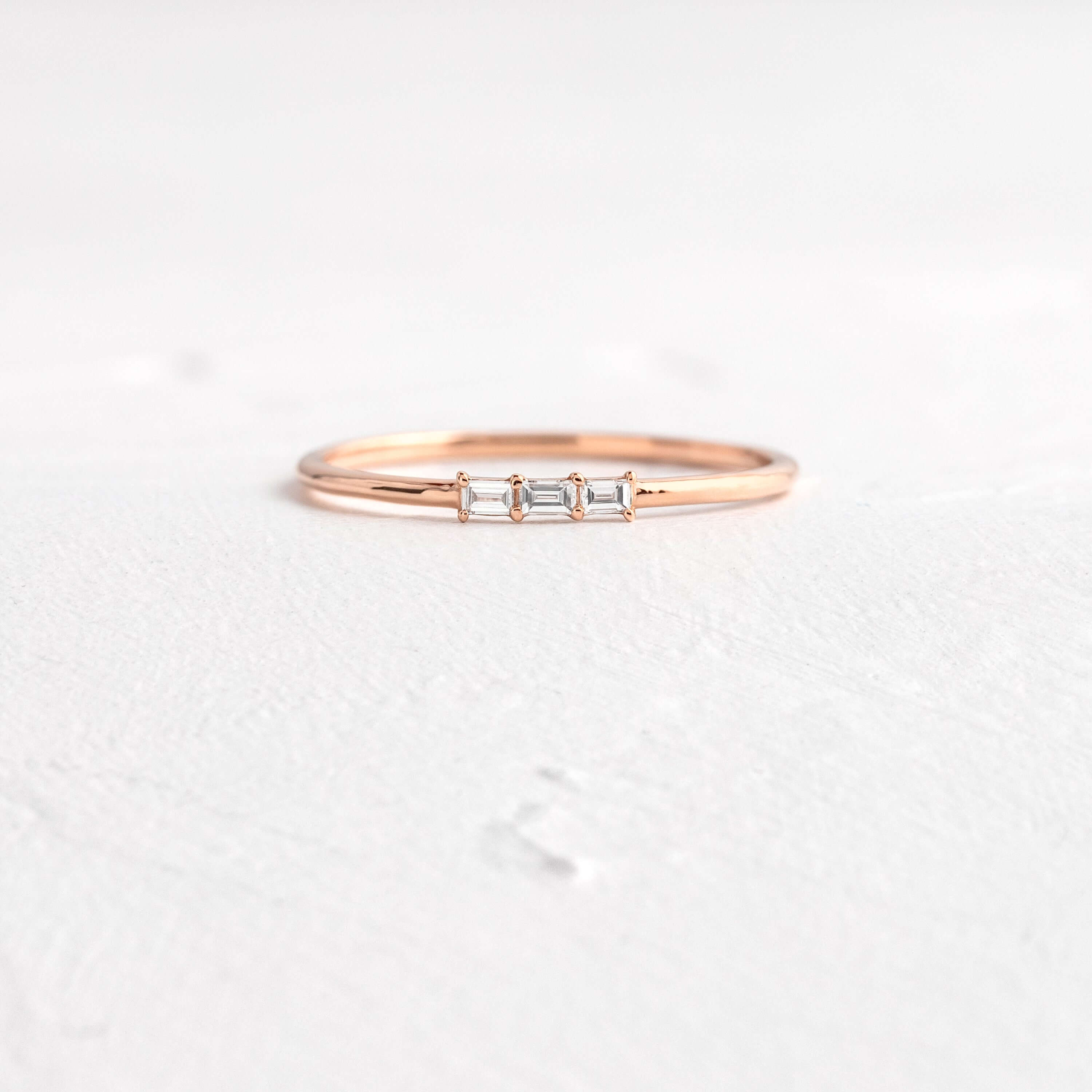 Morse Code Rings: Initials - Custom Diamond Letter Rings by Melanie Casey