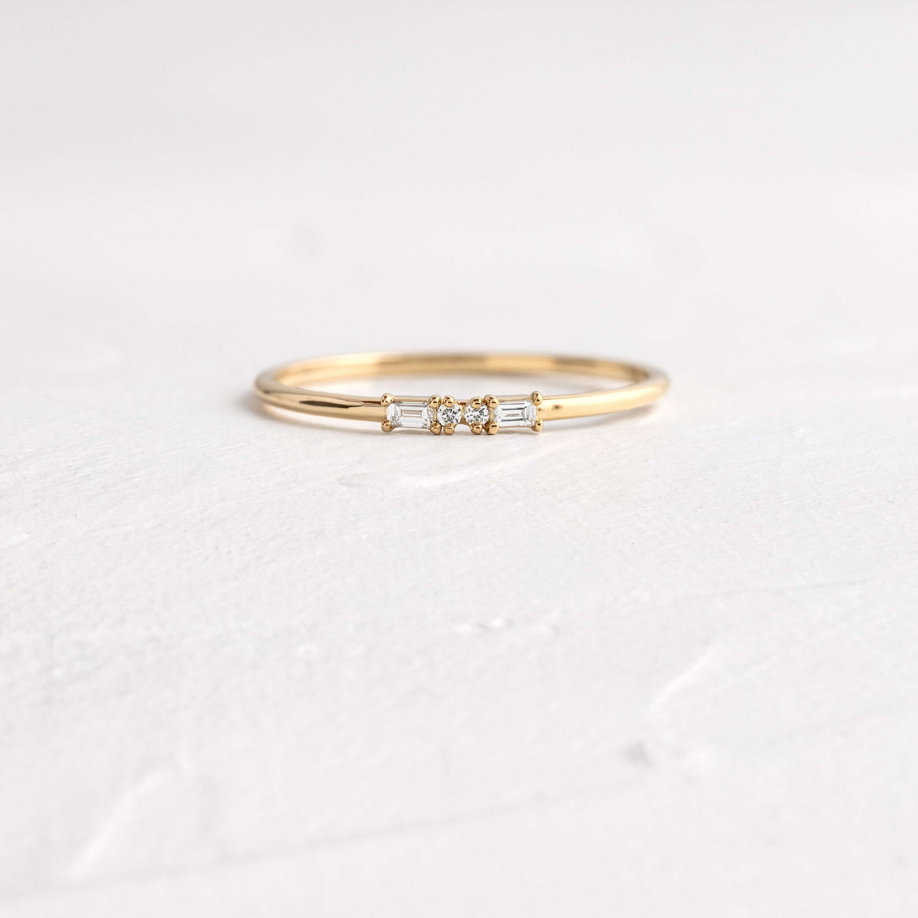Morse Code Rings: Initials - Custom Diamond Letter Rings by Melanie Casey