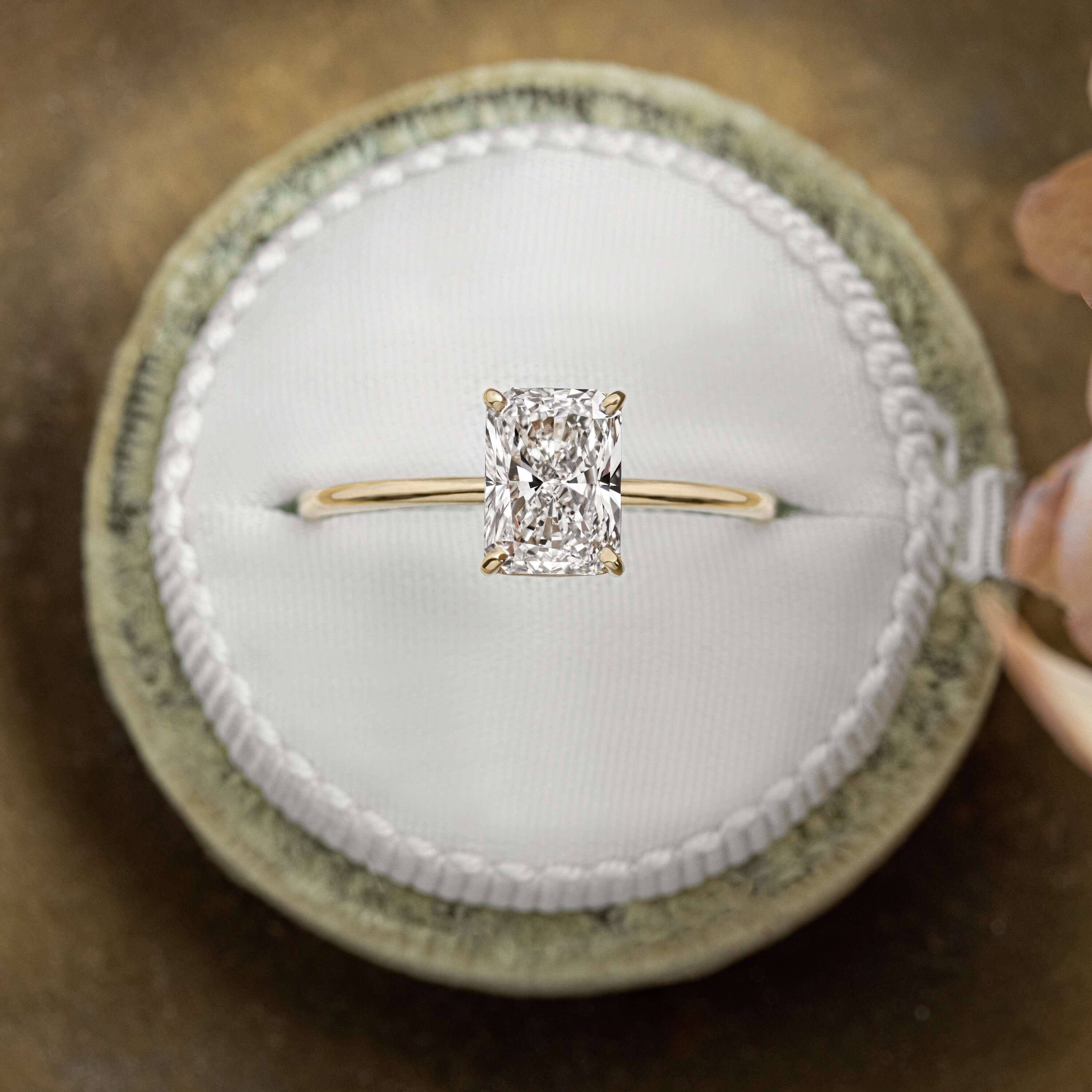 Whisper Ring, Radiant Cut - Melanie Casey