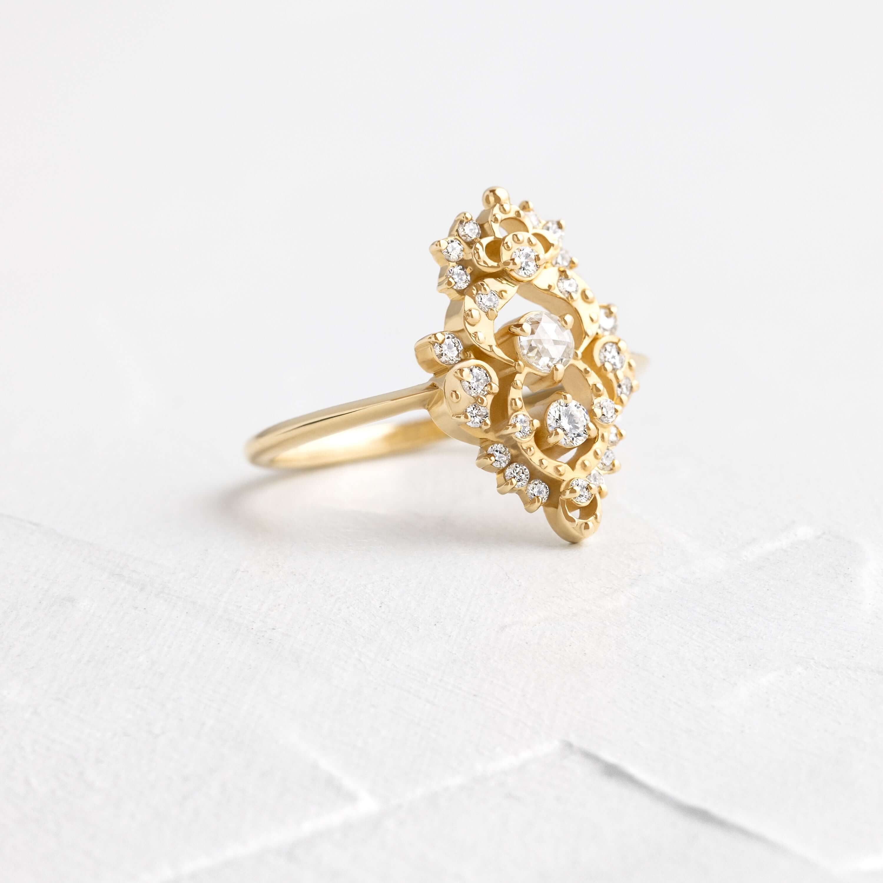 Drawing Room Ring | Unique Cluster Ring by Melanie Casey Fine Jewelry