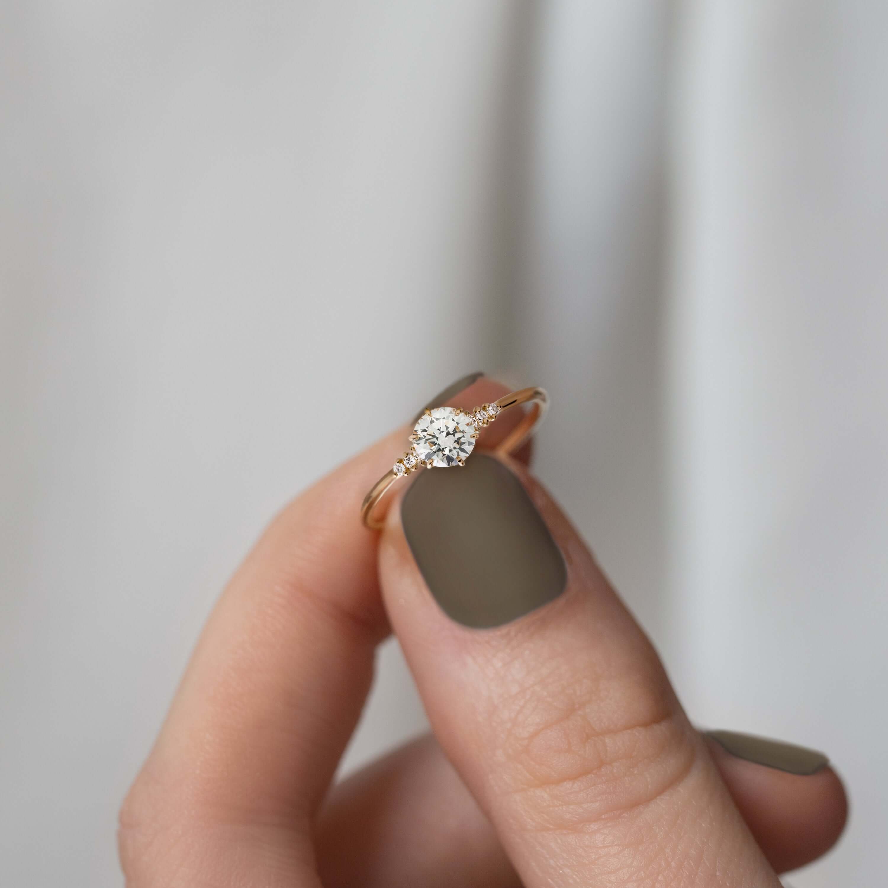 Poppy Seed Ring | Handcrafted Diamond Engagement Ring | Melanie Casey