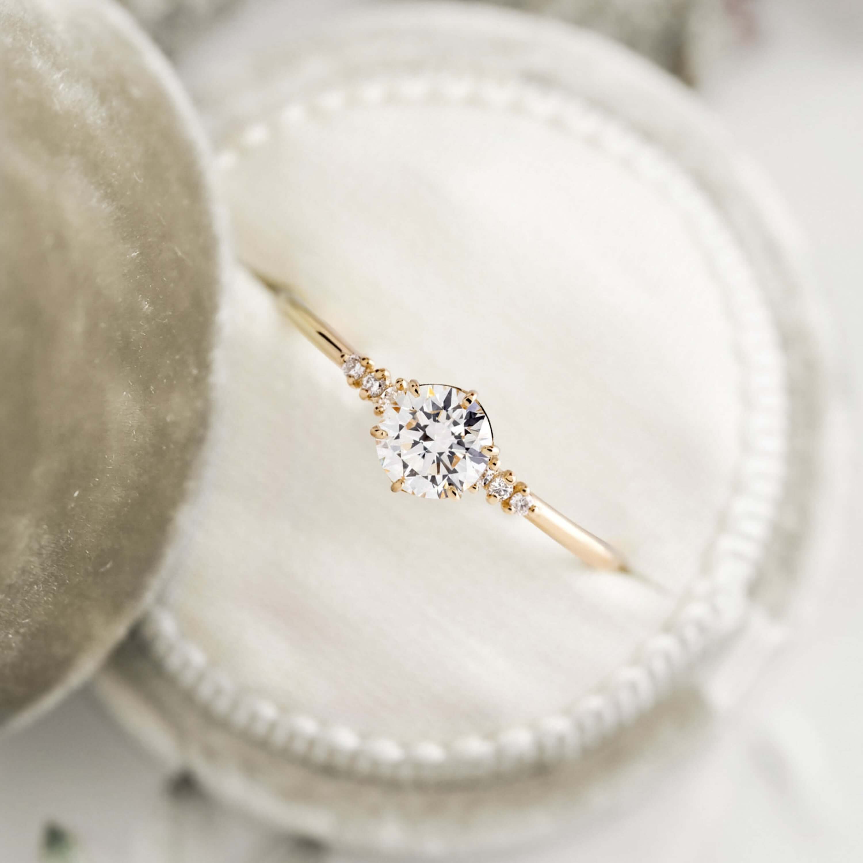 Poppy Seed Ring | Handcrafted Diamond Engagement Ring | Melanie Casey